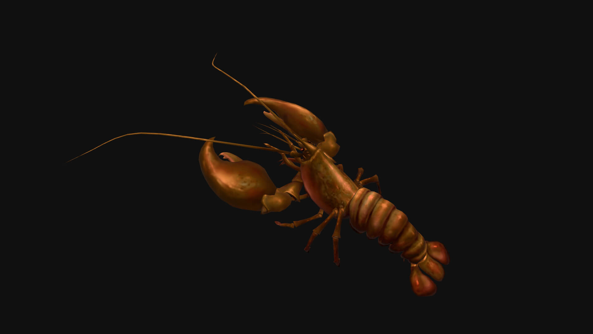Animated Crayfish - 3D Model by MadeCG