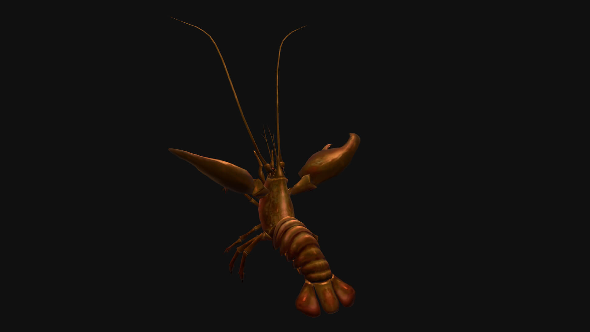 Animated Crayfish - 3D Model by MadeCG