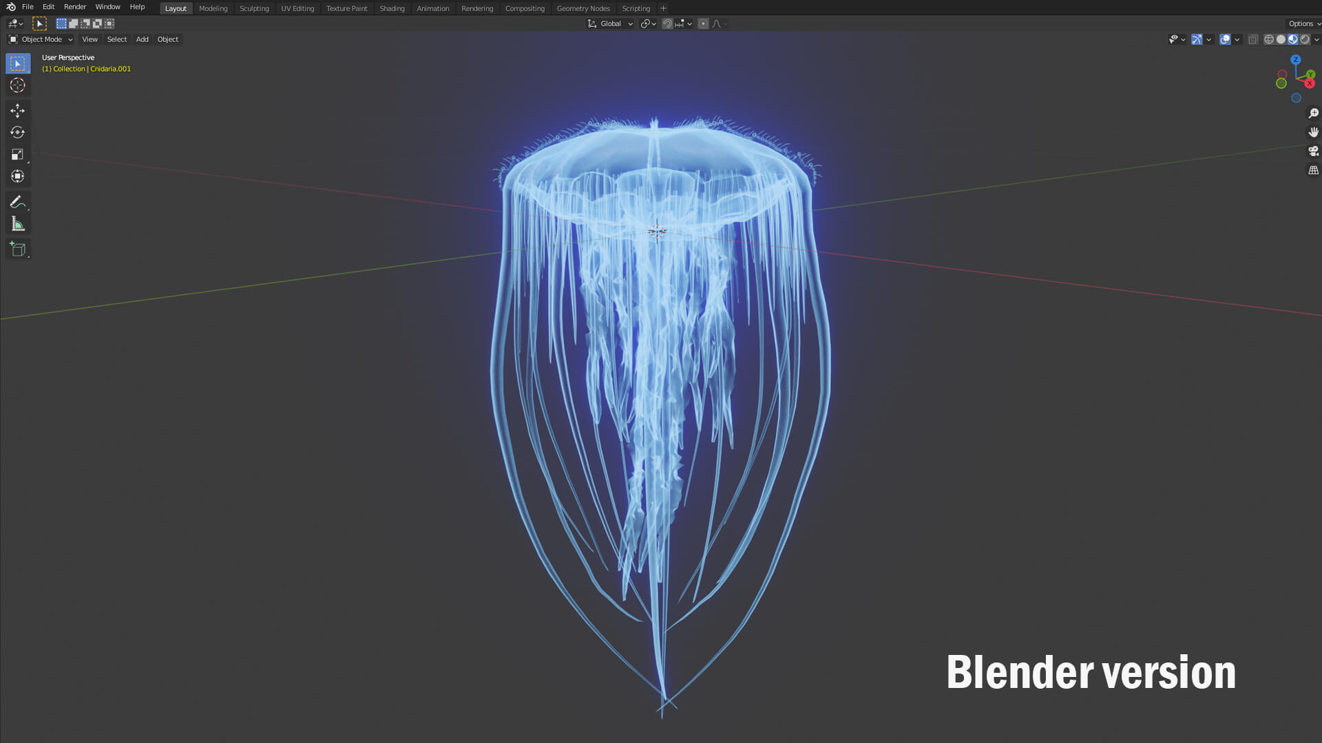 Animated Jellyfish - 3D Model by MadeCG