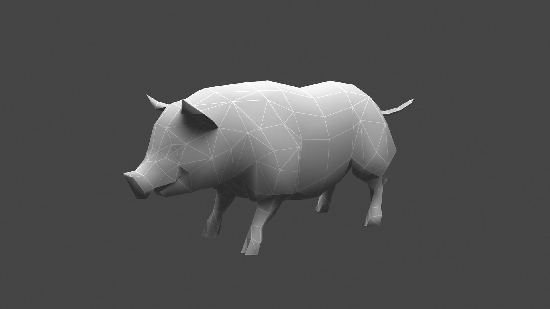 Pig - 3D Model by MadeCG