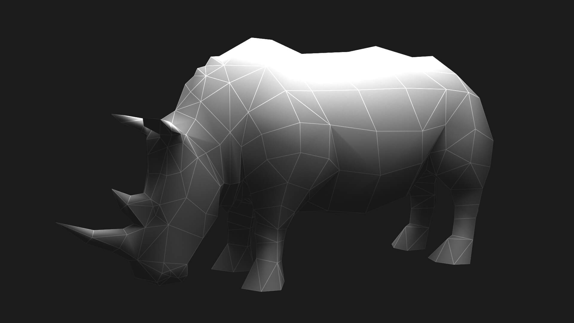 Rhinoceros - 3D Model by MadeCG