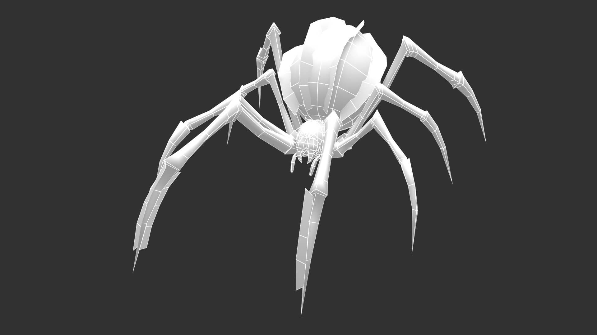 Animated Spider - 3D Model by MadeCG