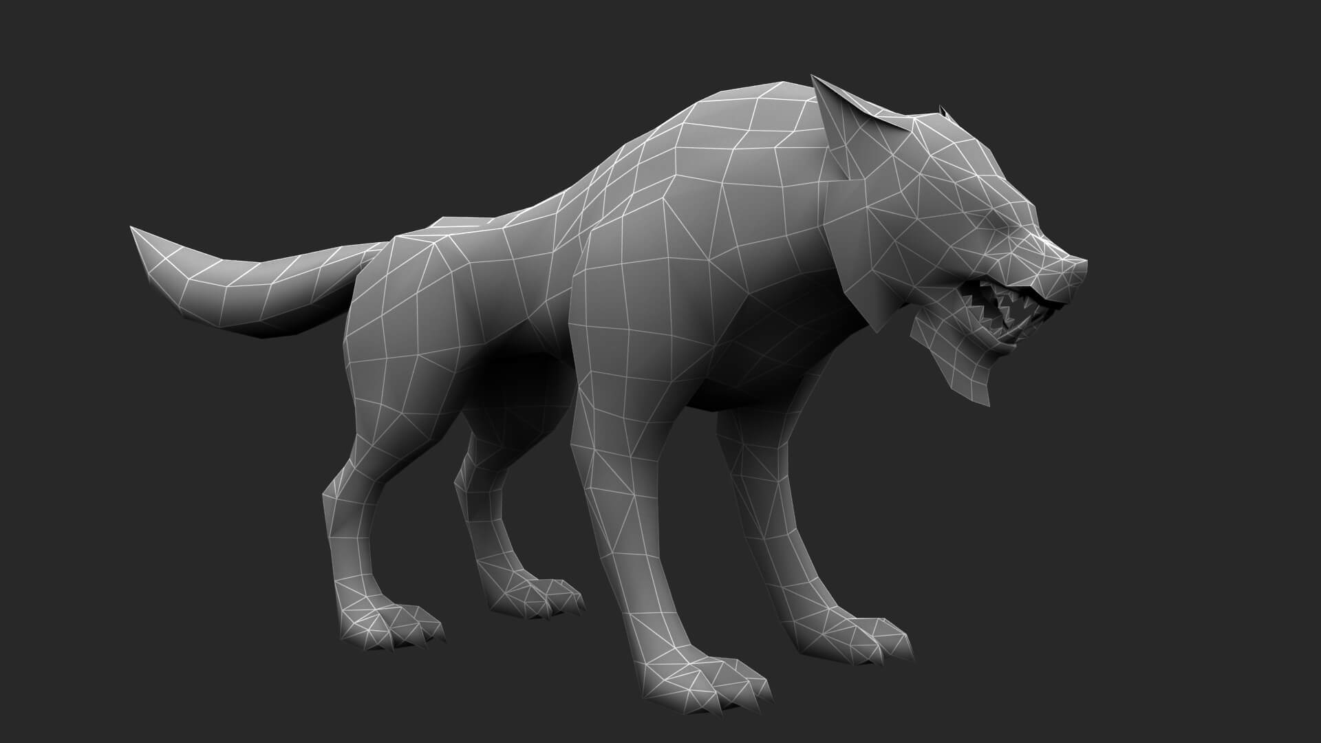 Animated Wolf - 3D Model by MadeCG