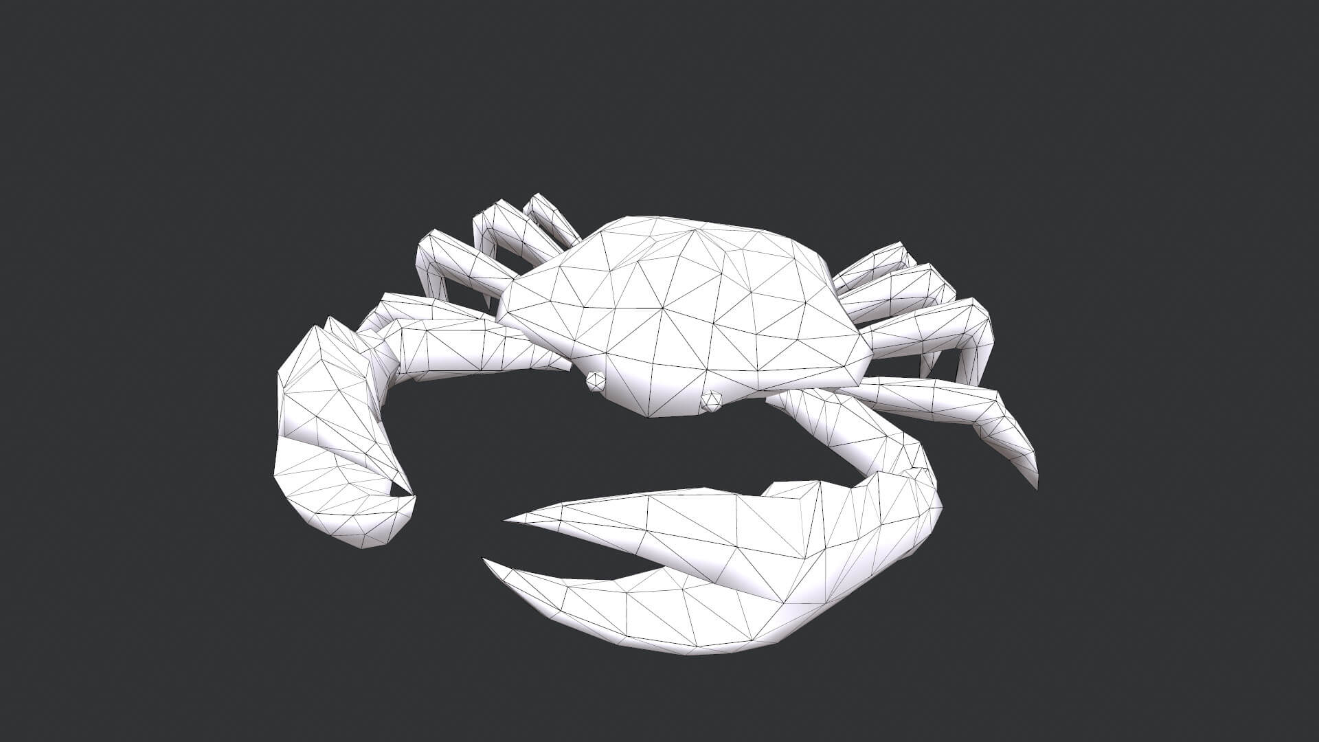 Low Poly Aniamted Crab - 3D Model by MadeCG