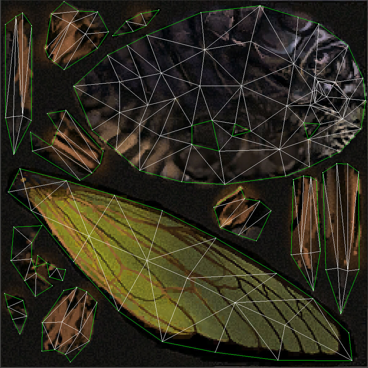 Low Poly Animated Cicada - 3D Model by MadeCG