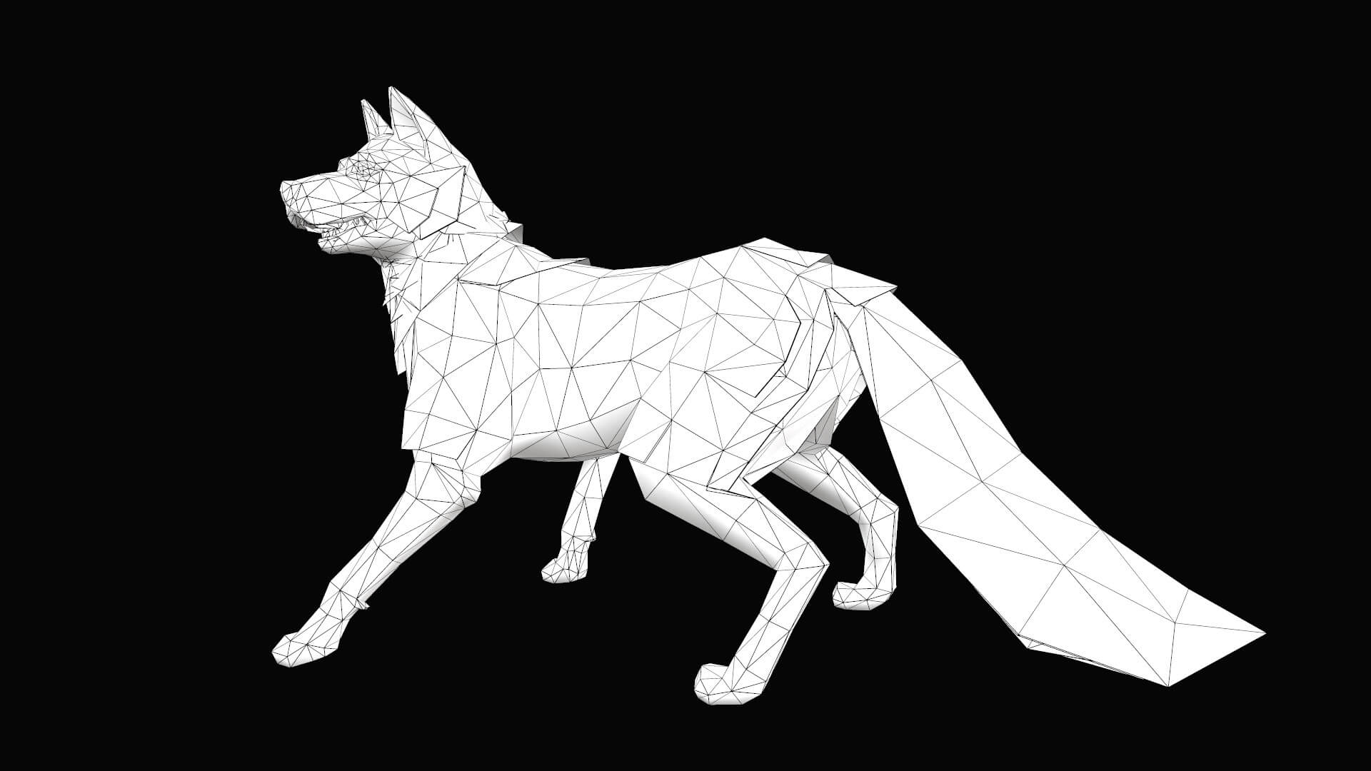 Low Poly Animated Dog - 3D Model by MadeCG