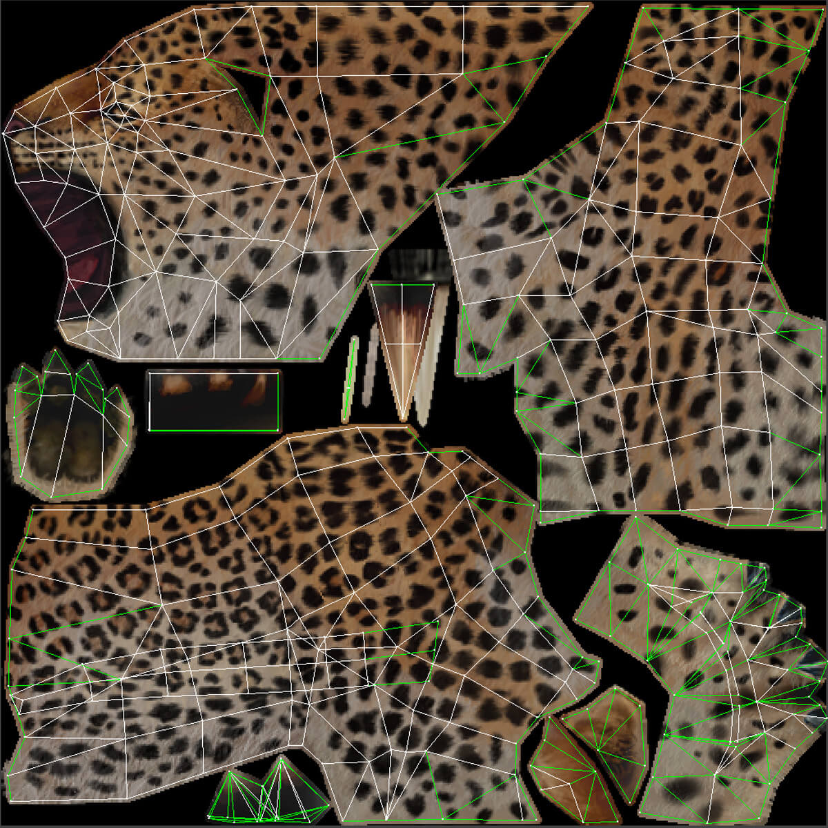 Low Poly Animated Leopard - 3D Model by MadeCG