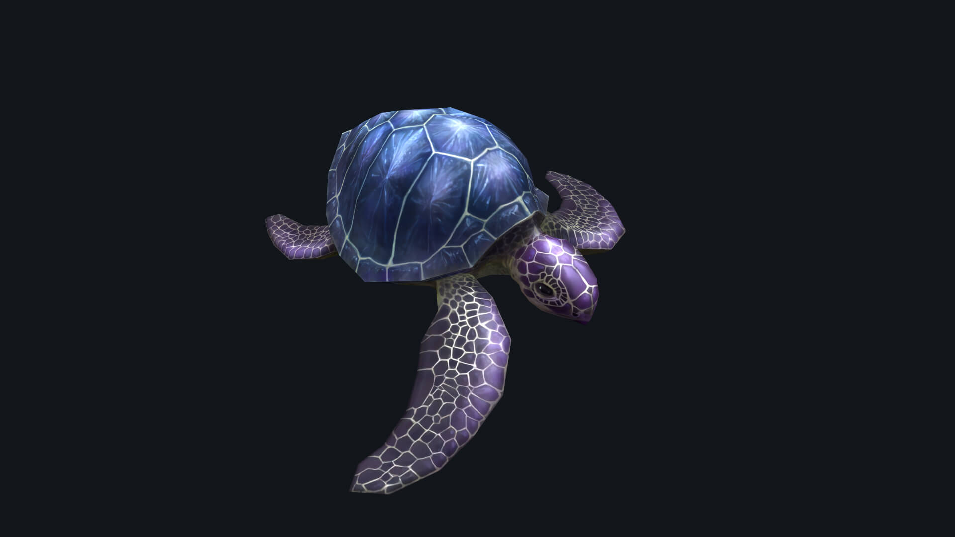 Low Poly Animated Turtle - 3D Model by MadeCG