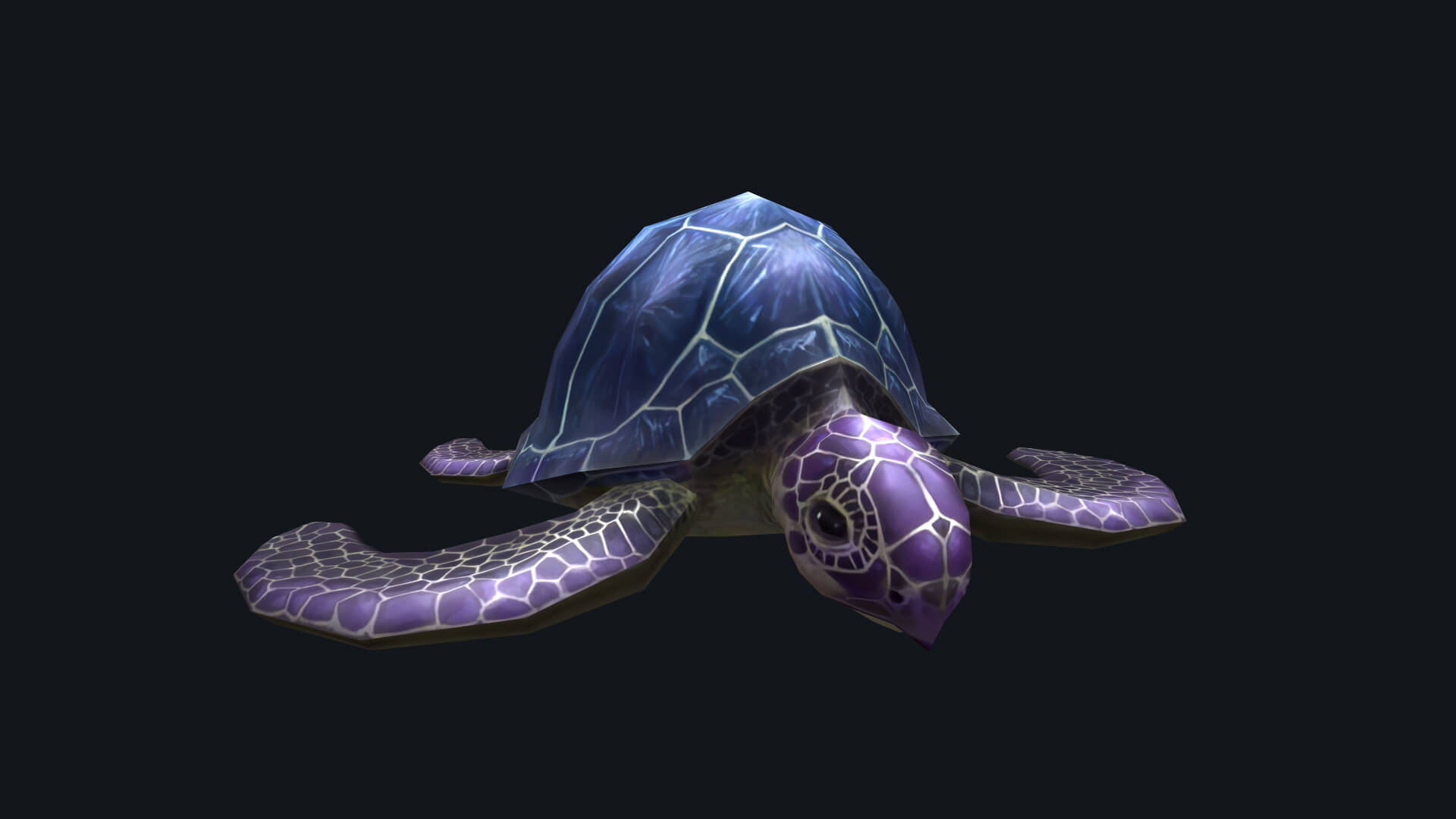 Low Poly Animated Turtle - 3D Model by MadeCG
