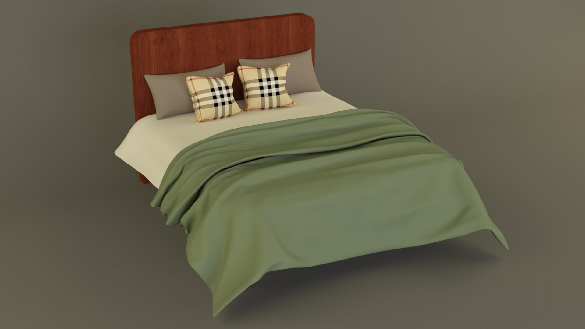 Double Bed - 3D Model by madihazaman