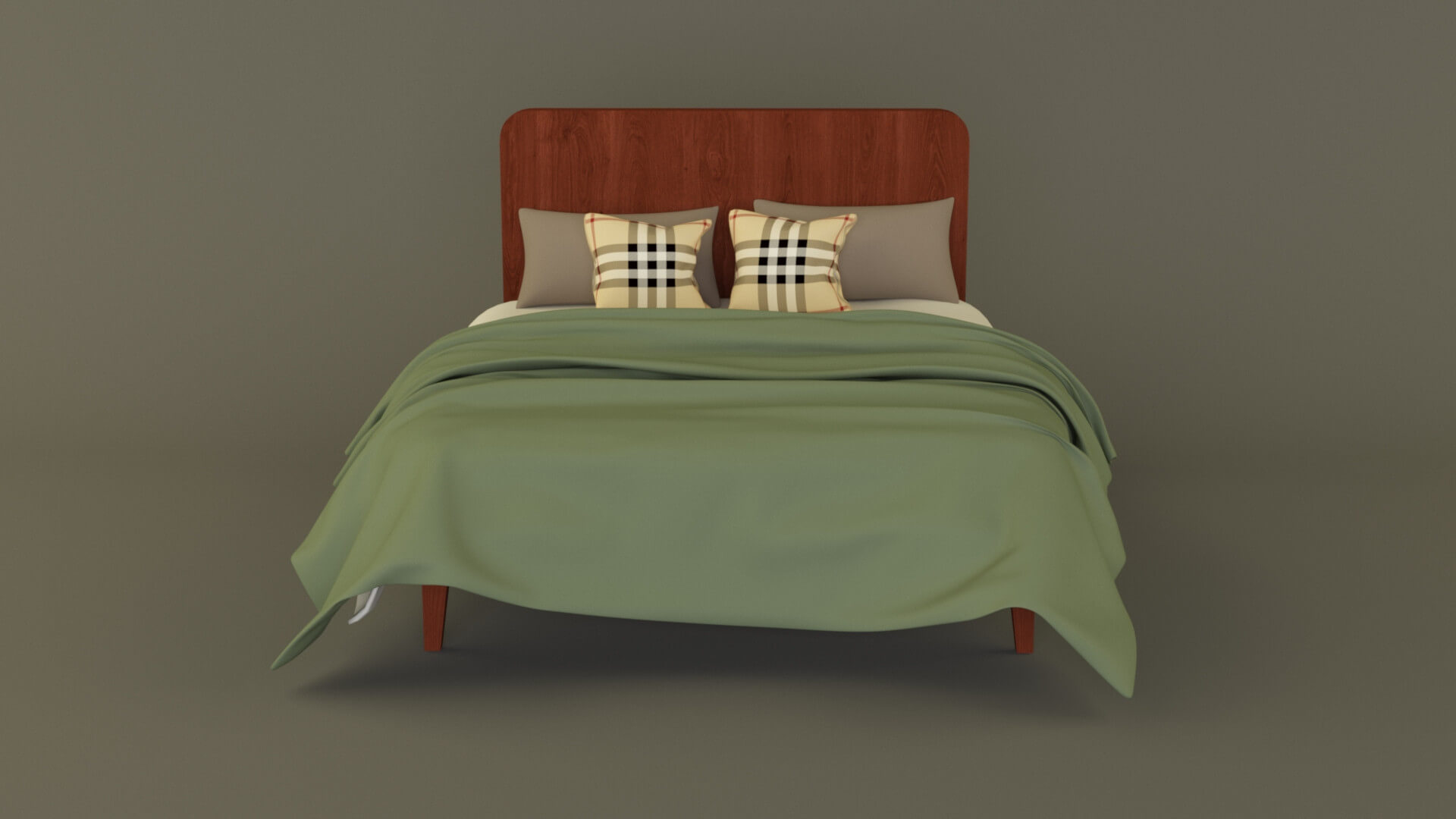 Double Bed - 3D Model by madihazaman