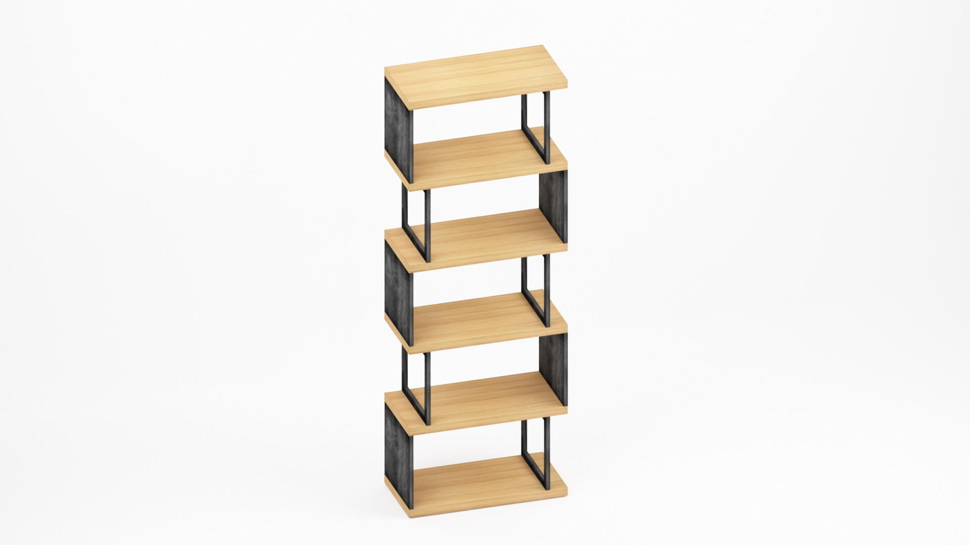Wooden Shelf - 3D Model by madihazaman