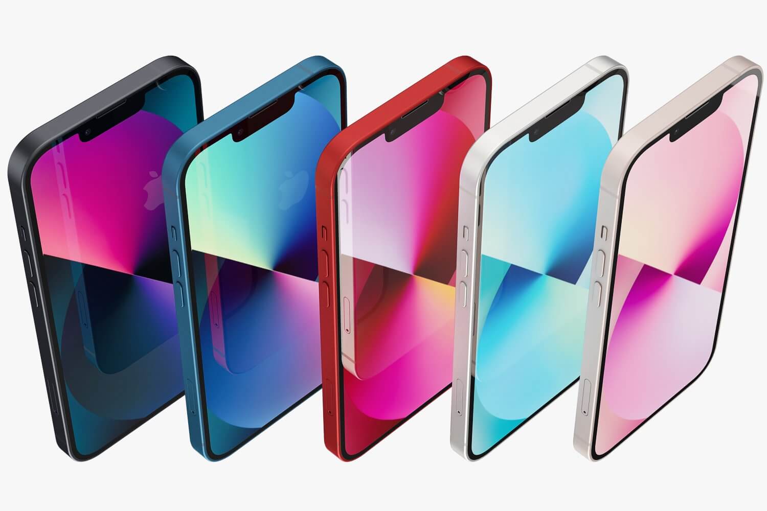 Apple iPhone 13 All Colors - 3D Model by madMIX