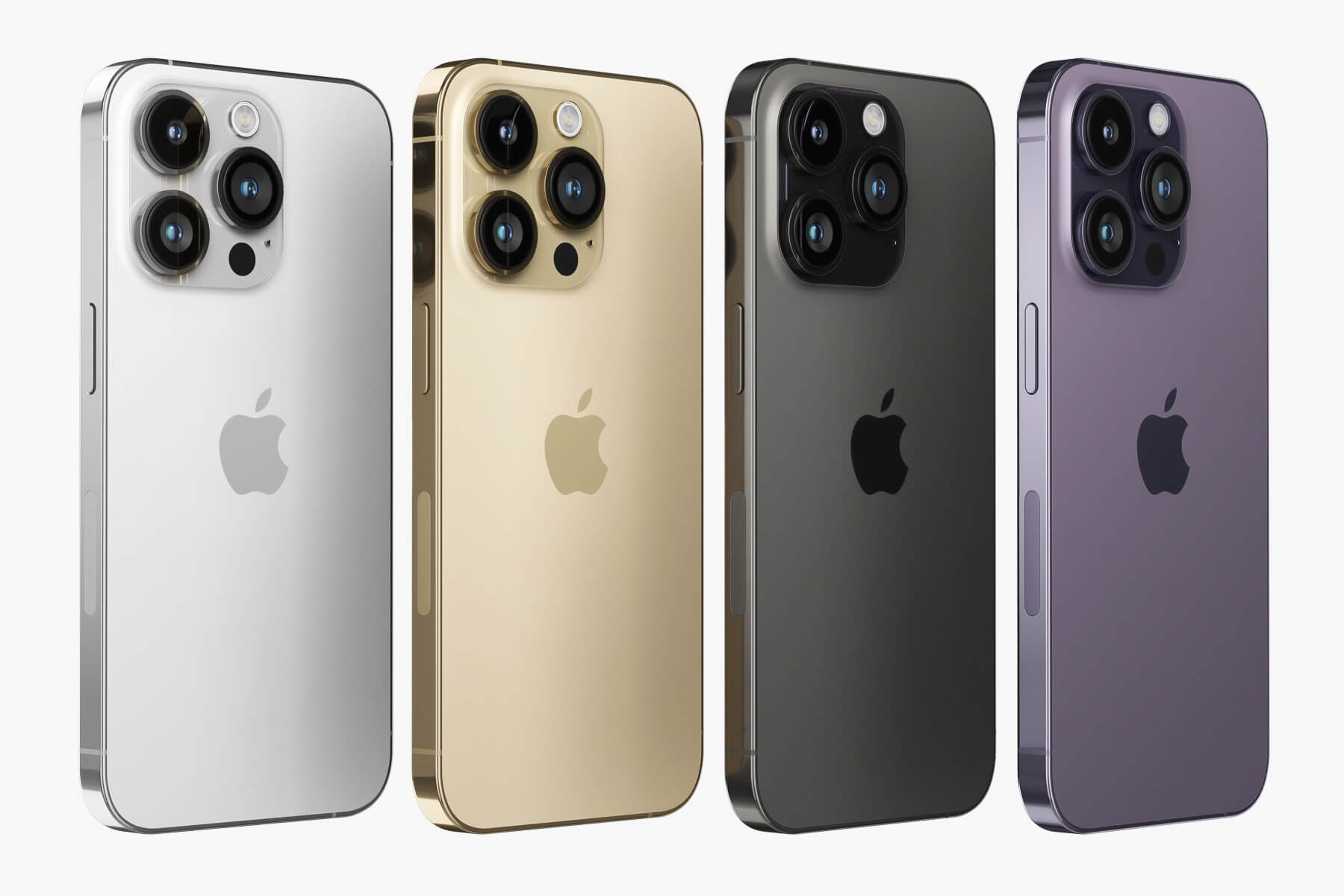 Apple iPhone 14, 14 Plus, 14 Pro, and 14 Pro MAX All Colors - 3D Model ...