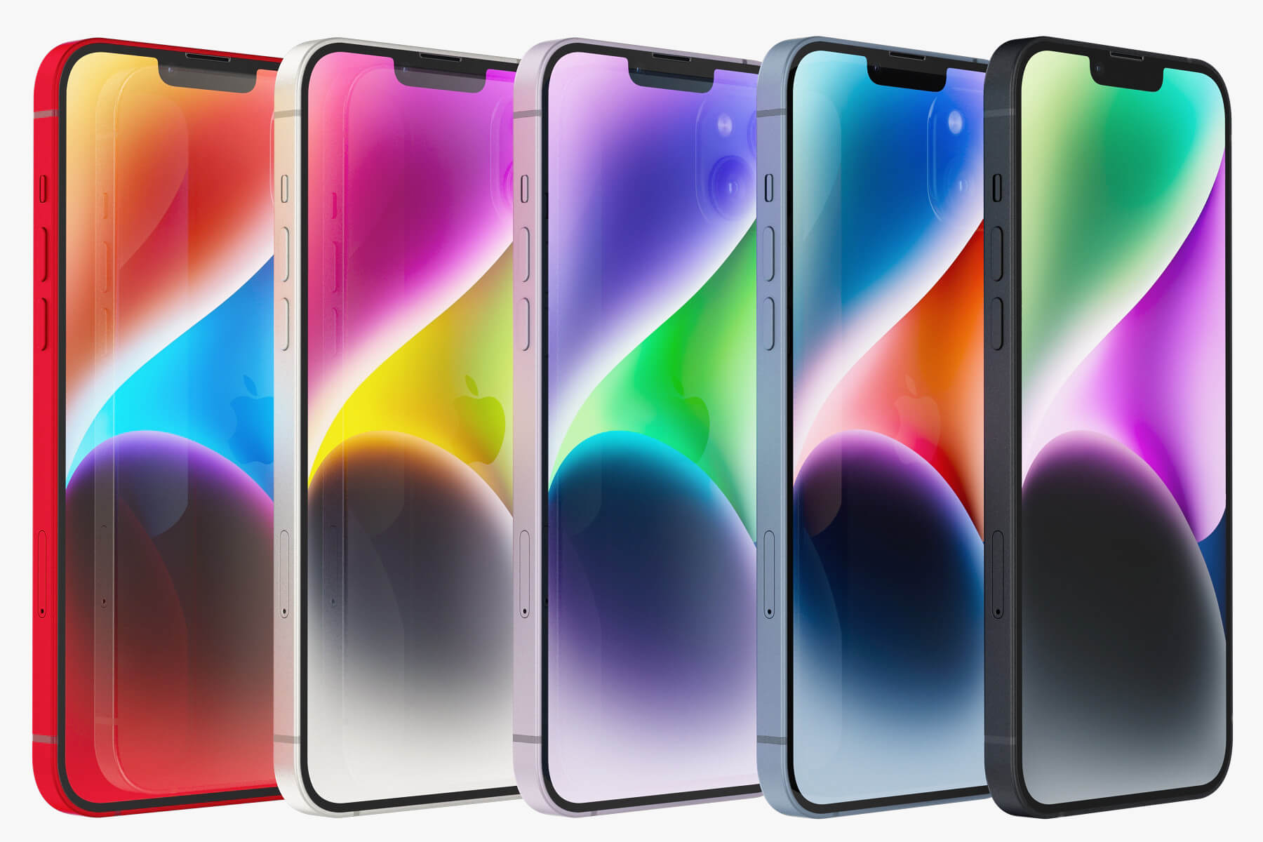 Apple iPhone 14, 14 Plus, 14 Pro, and 14 Pro MAX All Colors - 3D Model ...