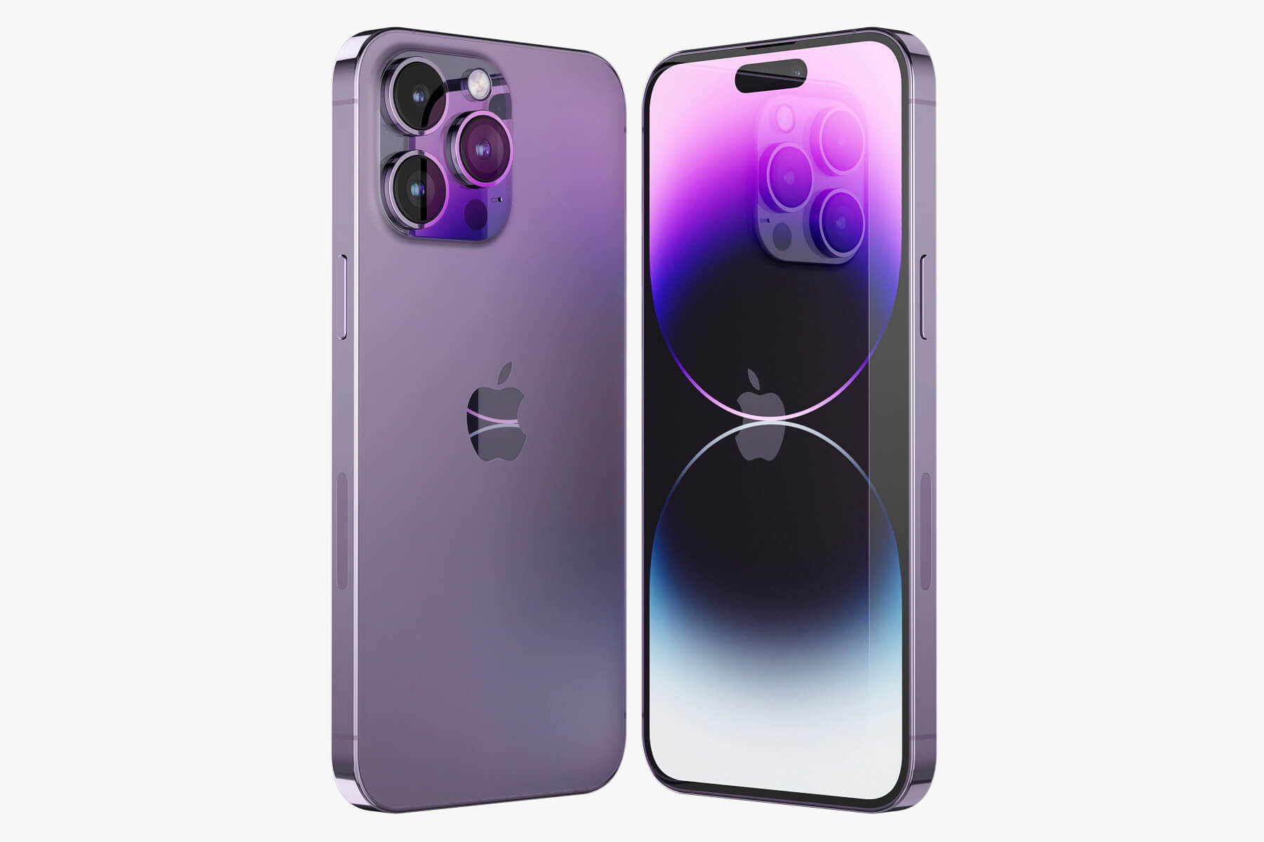 Apple IPhone 14 Pro MAX Deep Purple - 3D Model by madMIX