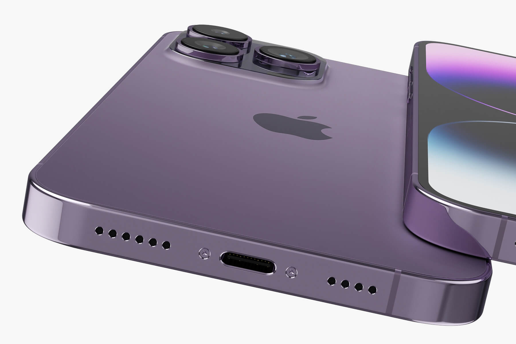 Apple IPhone 14 Pro MAX Deep Purple - 3D Model by madMIX