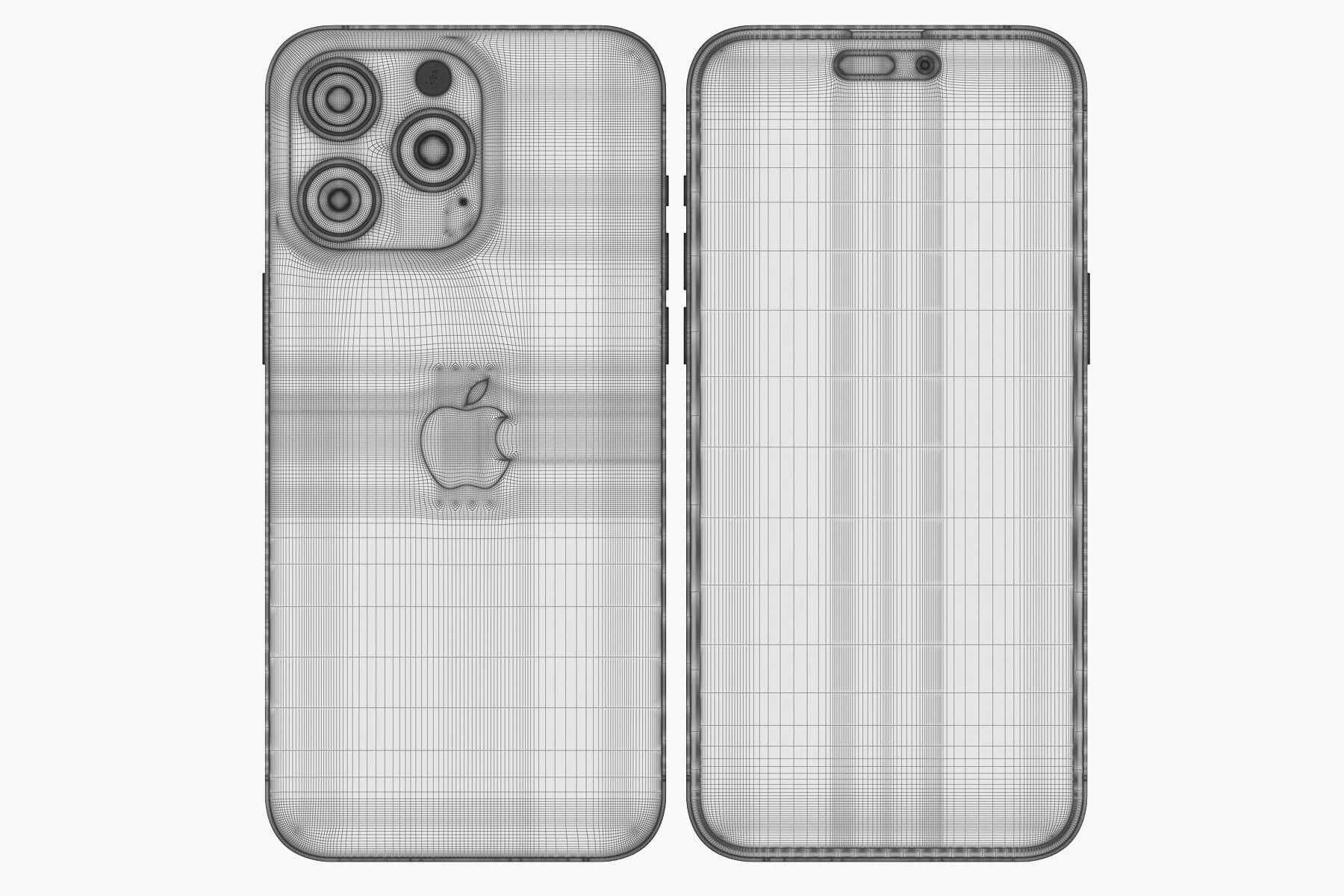 Apple iPhone 15 and 15 Plus and 15 Pro and 15 Pro Max - 3D Model by madMIX