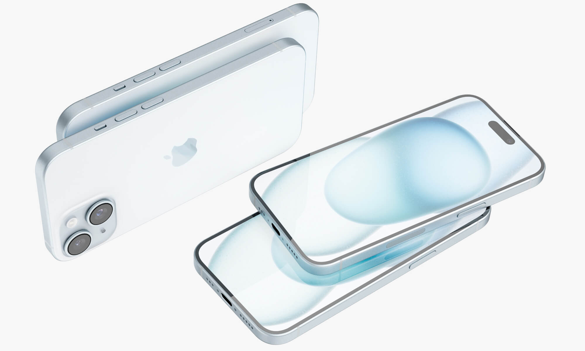 Apple iPhone 15 Collection All Colors - 3D Model by madMIX