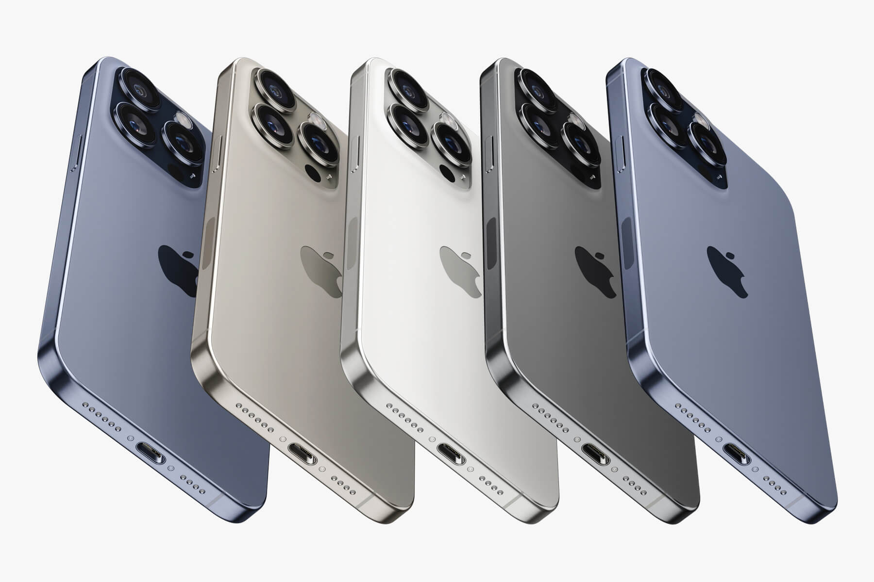 Apple iPhone 15 Collection All Colors - 3D Model by madMIX