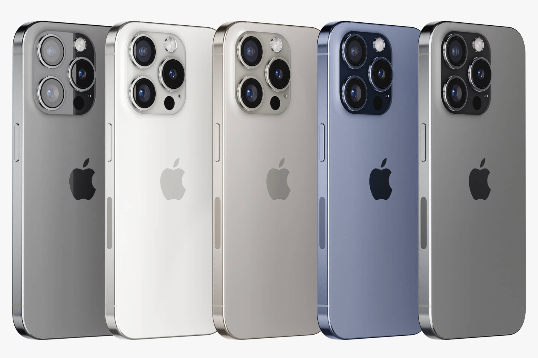 Apple iPhone 15 Collection All Colors - 3D Model by madMIX