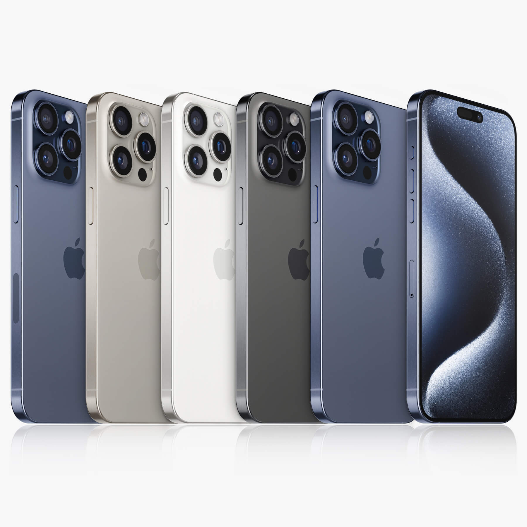 Apple iPhone 15 Collection All Colors - 3D Model by madMIX