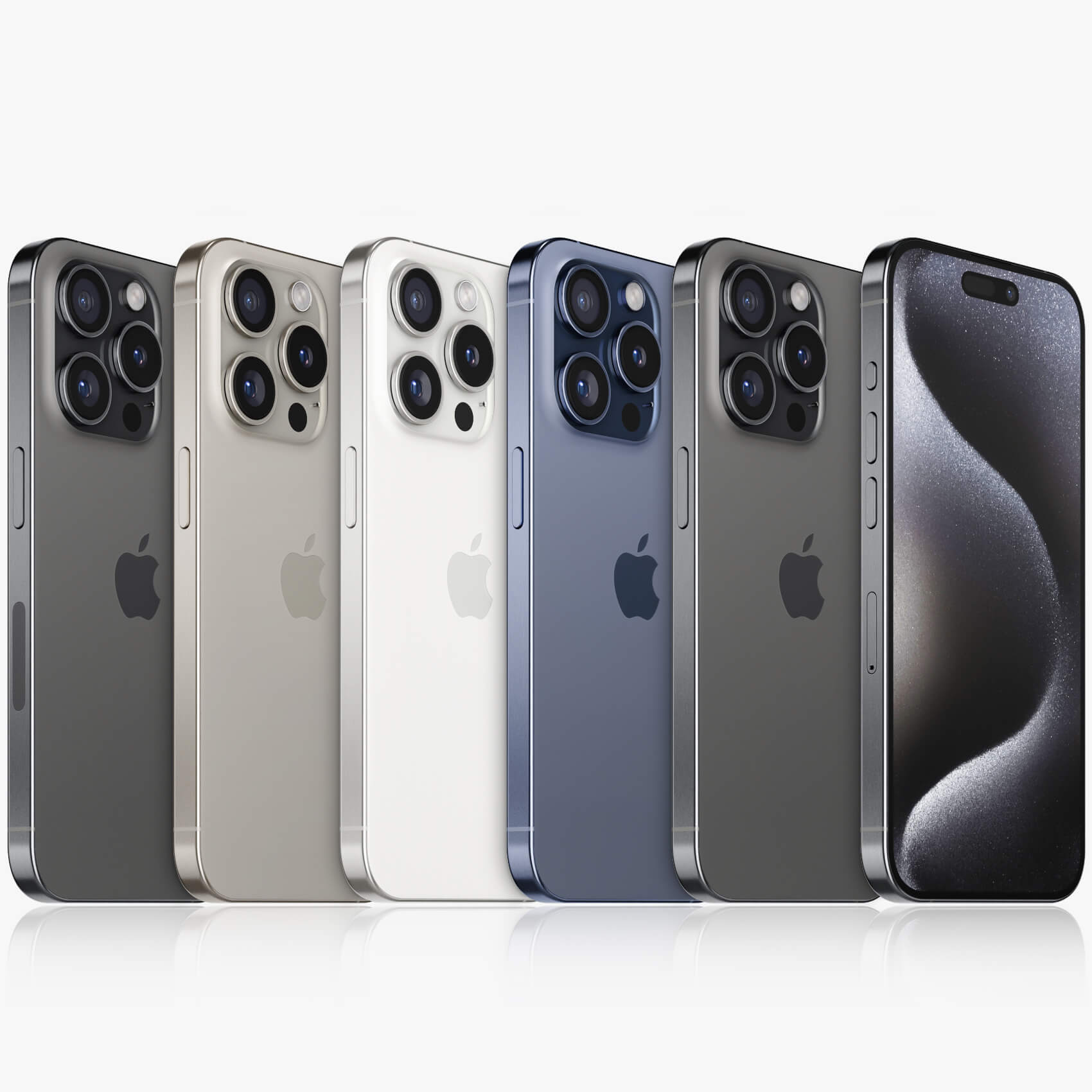 Apple iPhone 15 Collection All Colors - 3D Model by madMIX