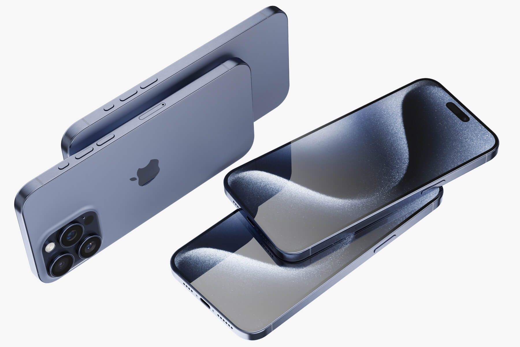 Apple iPhone 15 Pro Max All Colors - 3D Model by madMIX