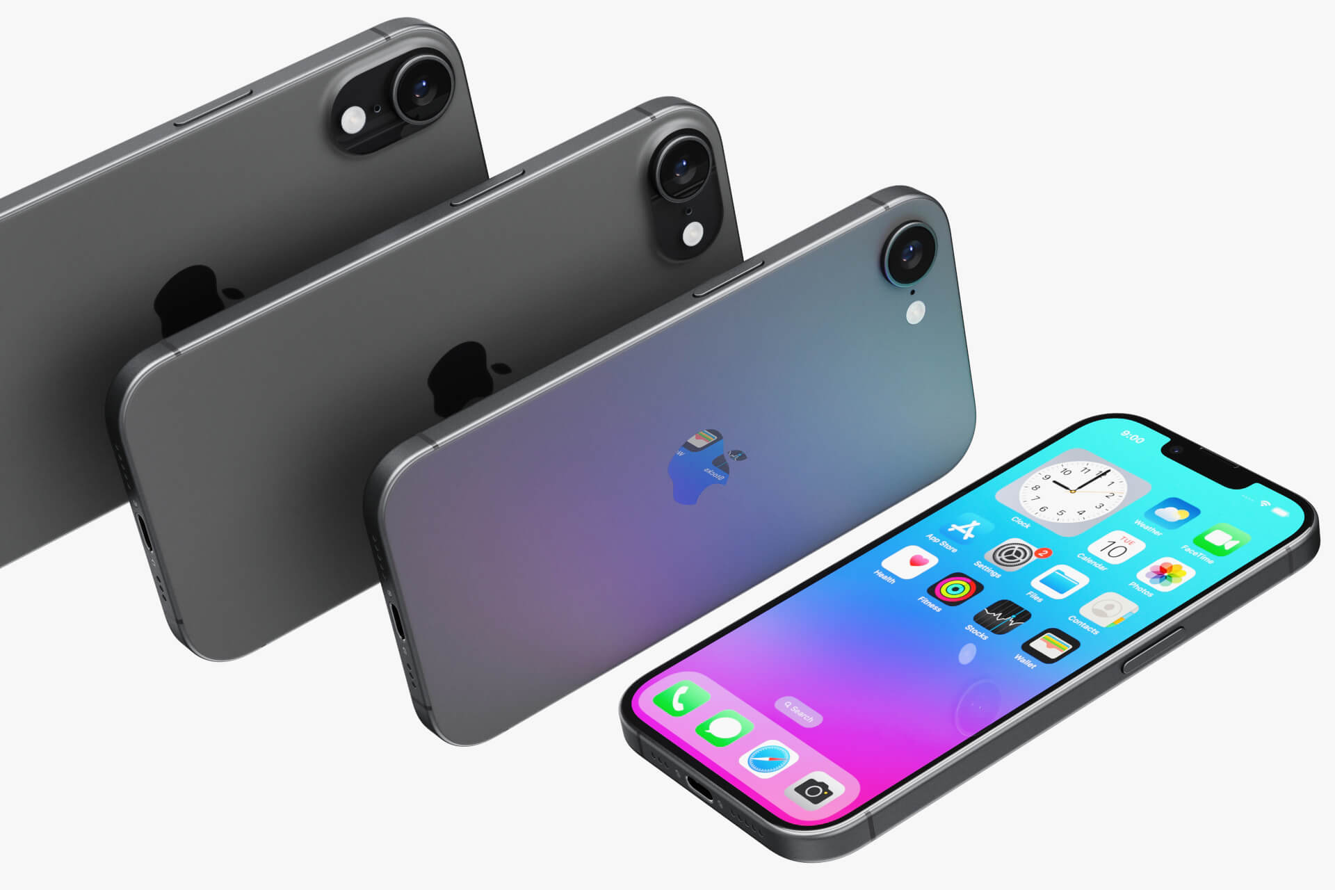 Apple iPhone 16E V1 - 3D Model by madMIX