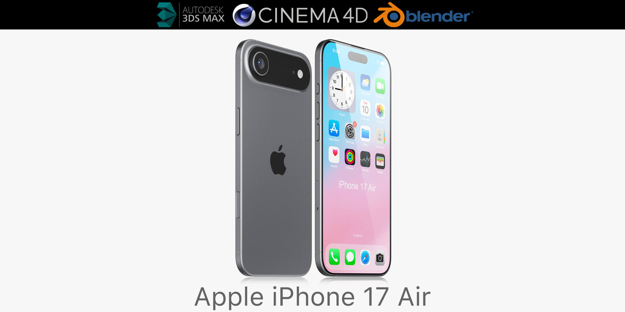 Apple iPhone 17 Air v2 - 3D Model by madMIX