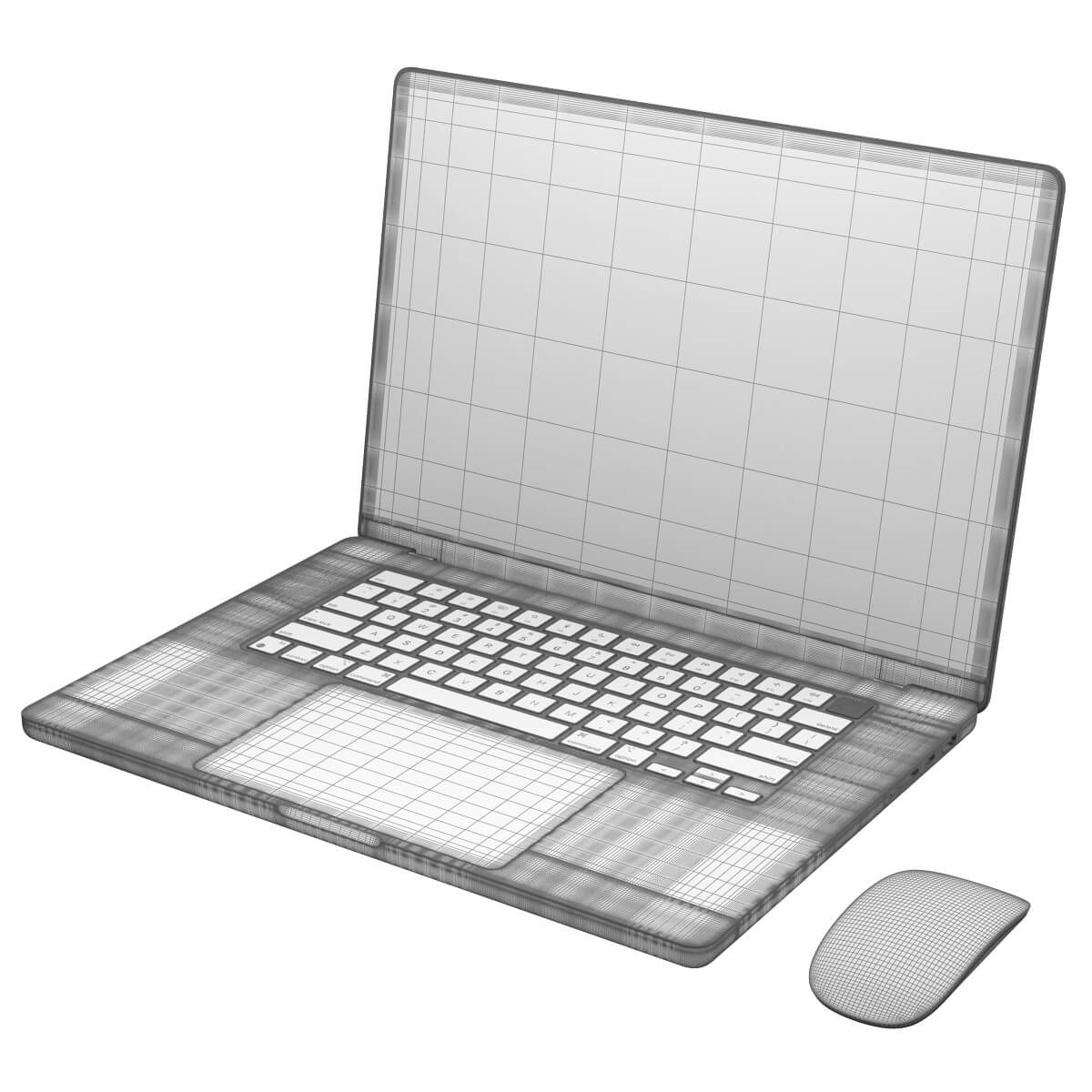 Apple MacBook Air M2 2022 and Pro 14-inch and 16-inch 3D Model by madMIX