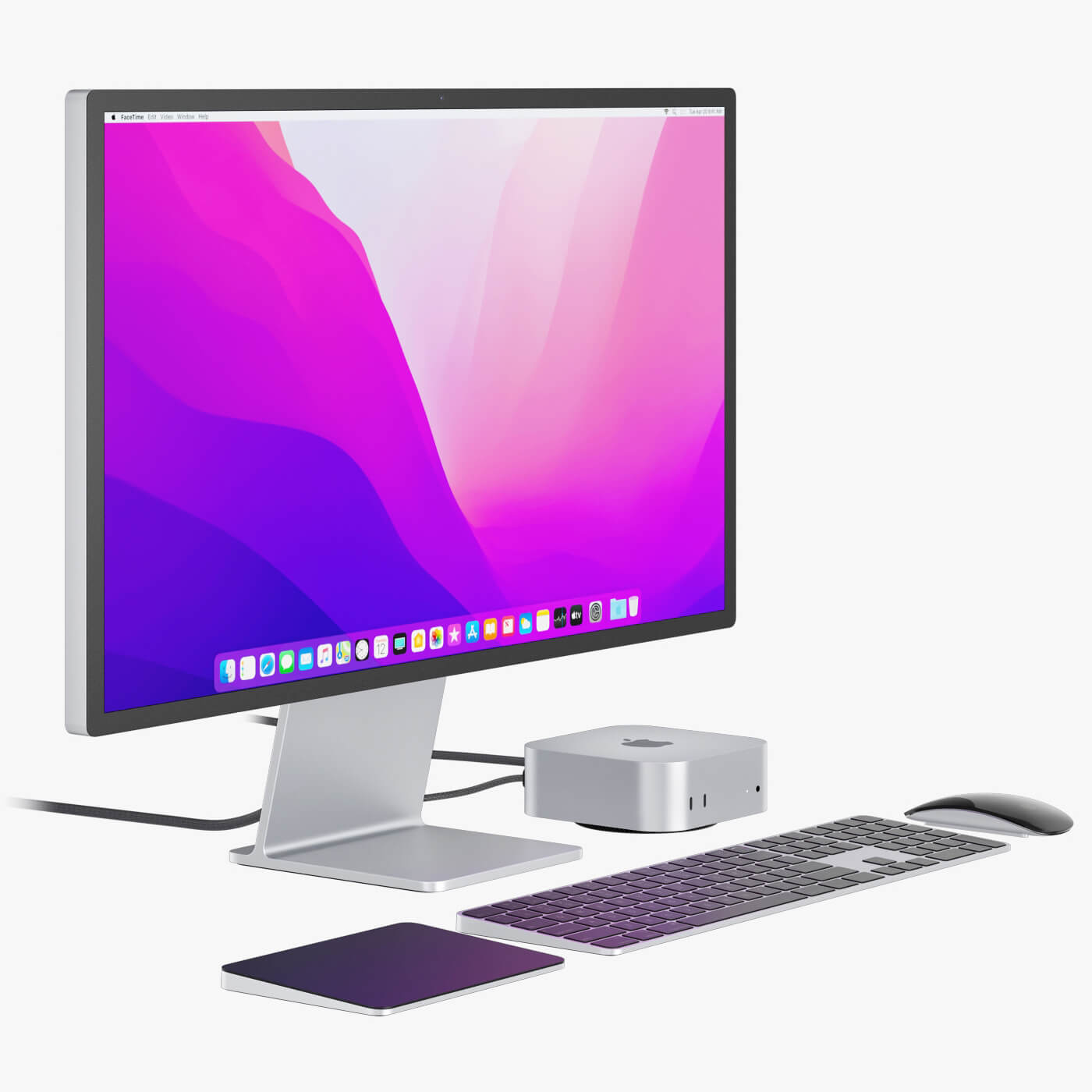 Apple Studio Display and Mac Mini M4 Full Set 2 - 3D Model by madMIX