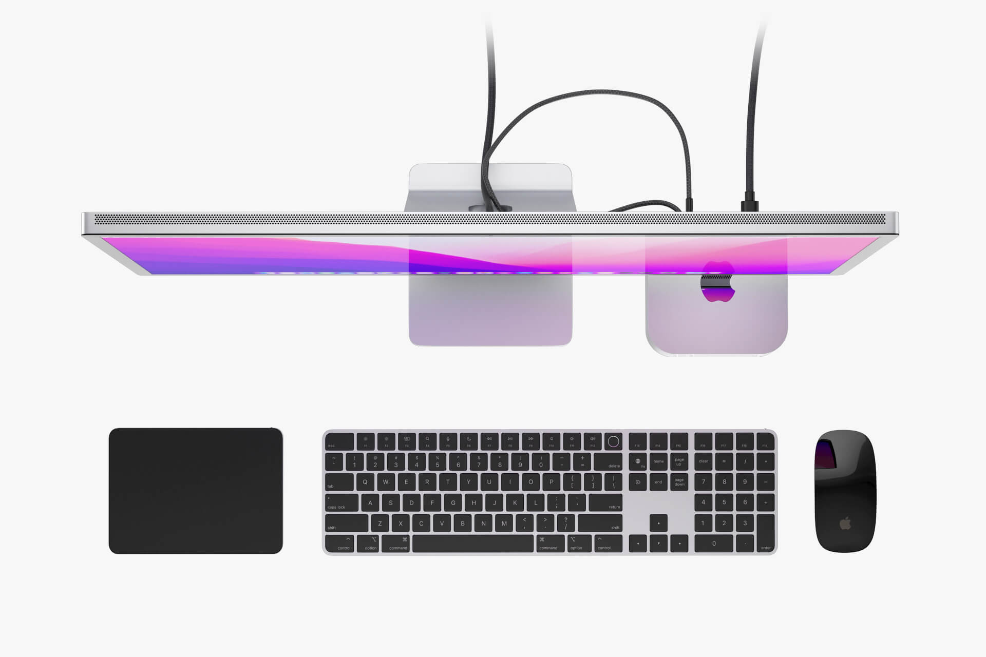 Apple Studio Display and Mac Mini M4 Full Set 2 - 3D Model by madMIX