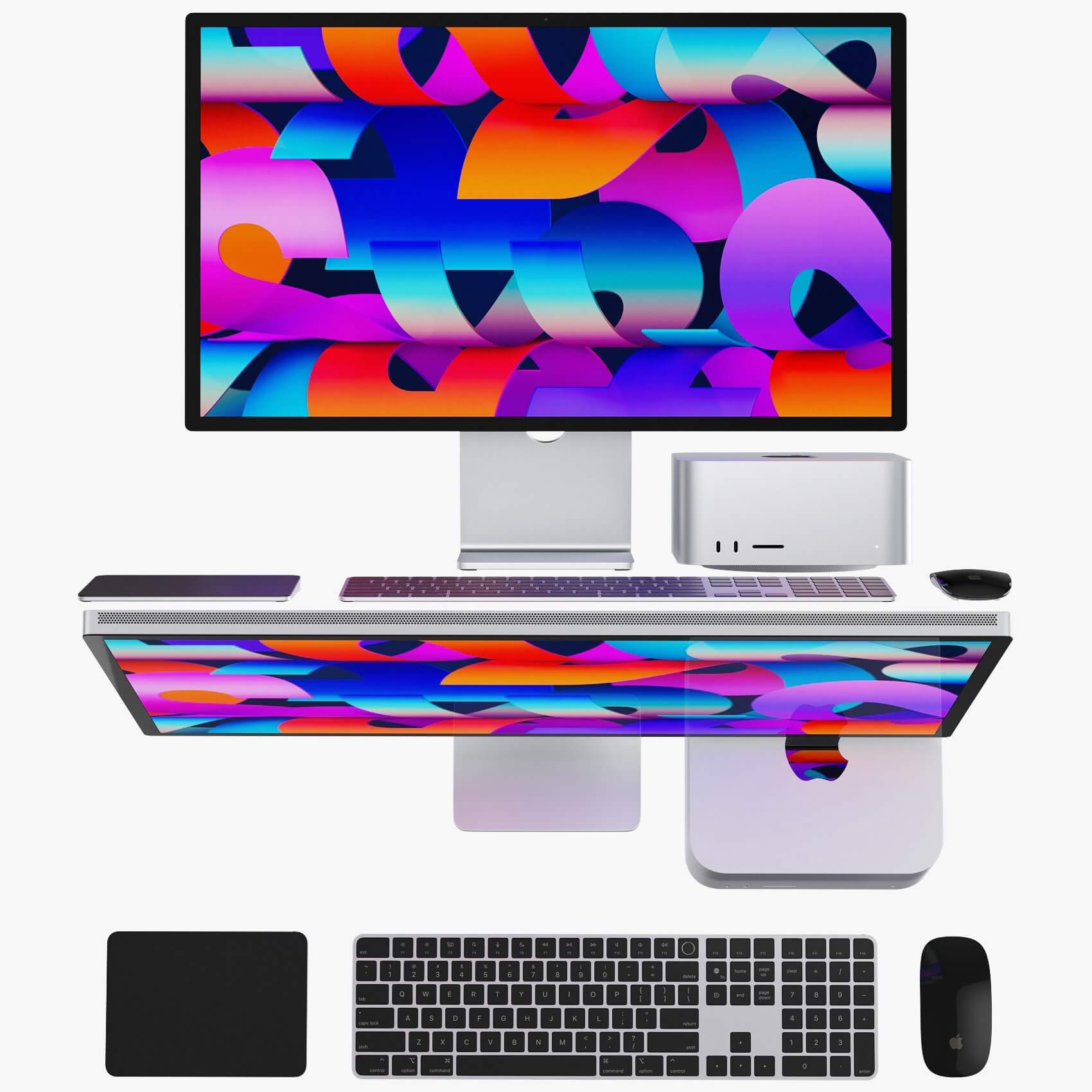 Apple Studio Display and Mac Studio Full Set - 3D Model by madMIX