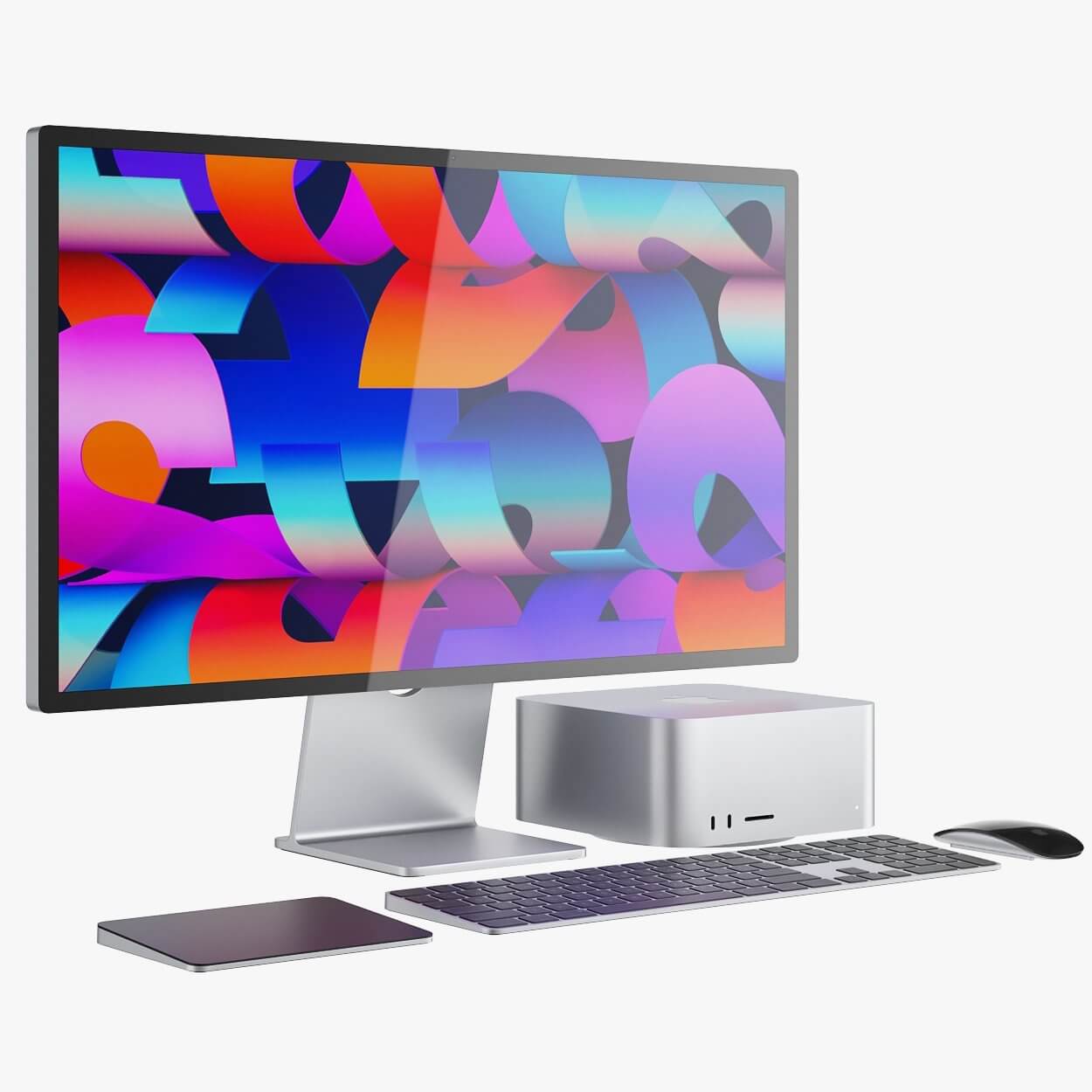 Apple Studio Display and Mac Studio Full Set - 3D Model by madMIX