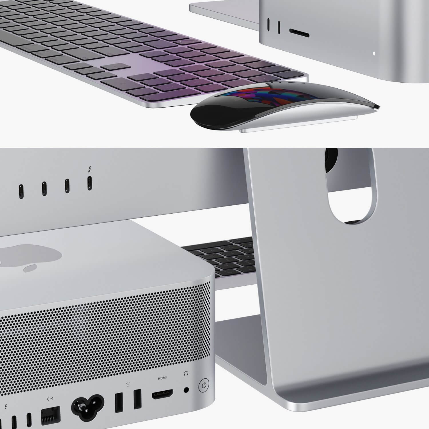 Apple Studio Display and Mac Studio Full Set - 3D Model by madMIX
