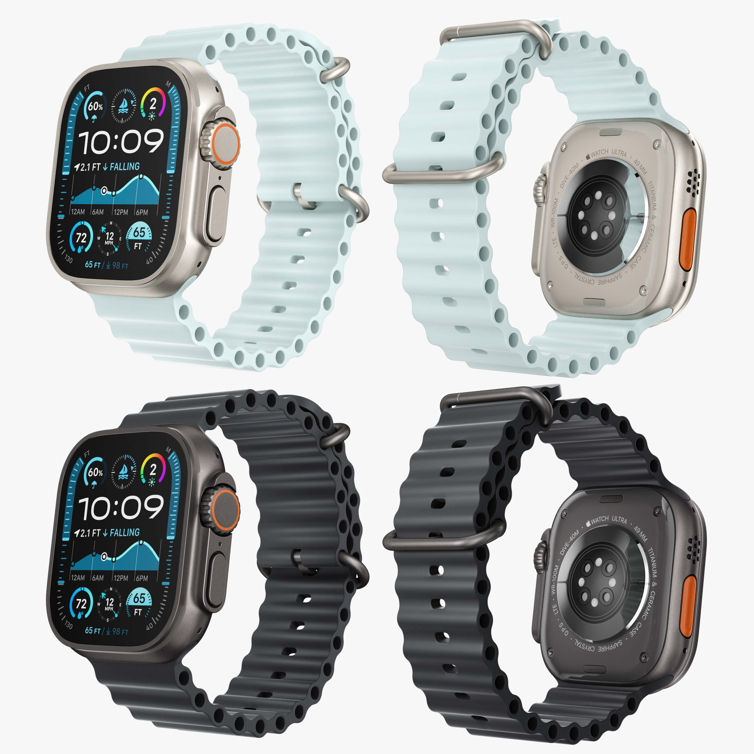 Apple Watch Ultra 2 All Colors - 3D Model by madMIX