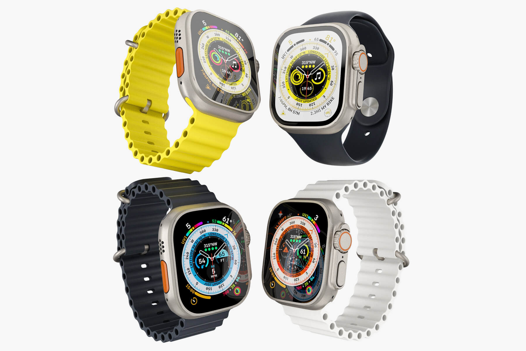 Apple Watch Ultra All Colors - 3D Model by madMIX
