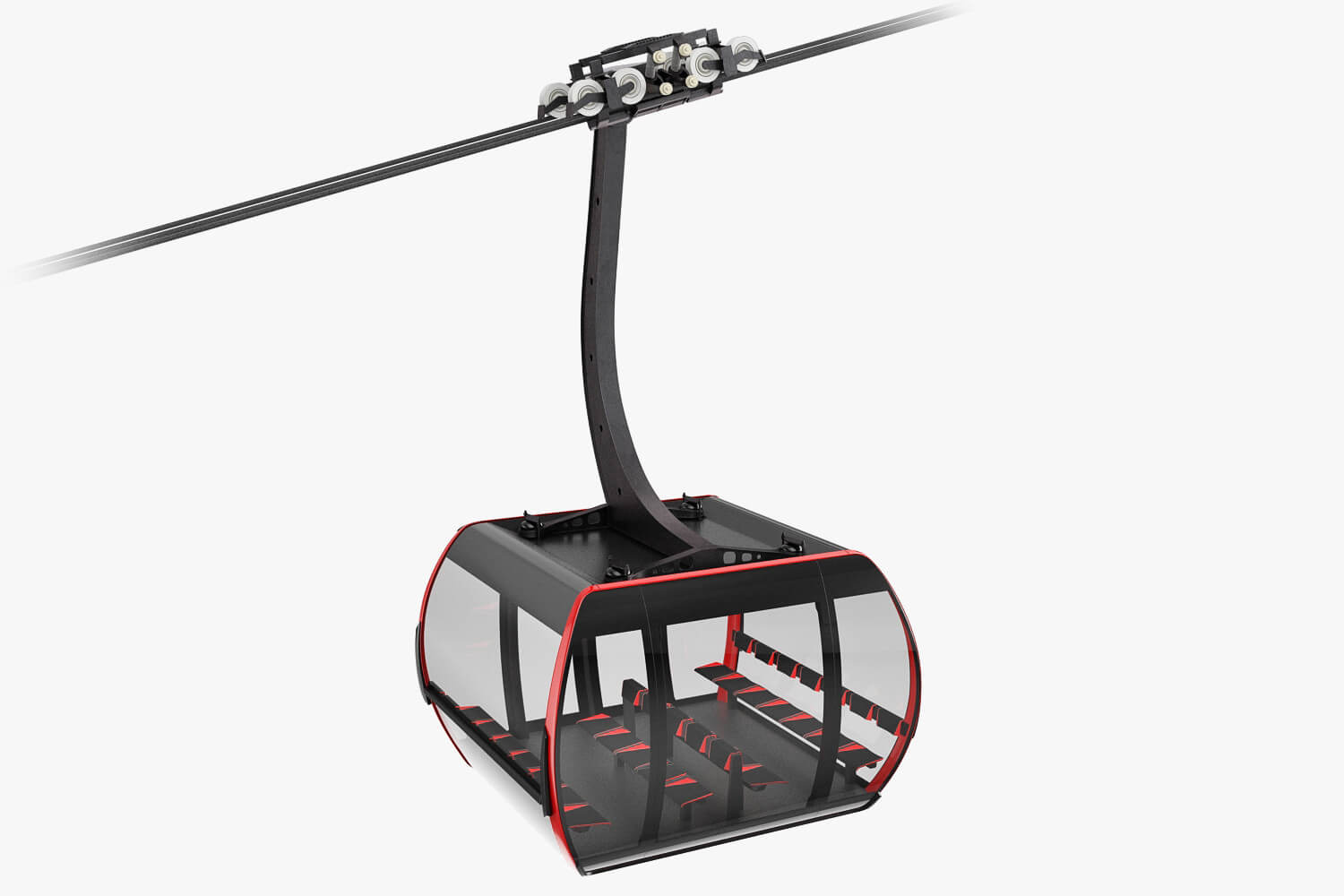 Cableway 3S Cabin CWA ATRIA - 3D Model by madMIX