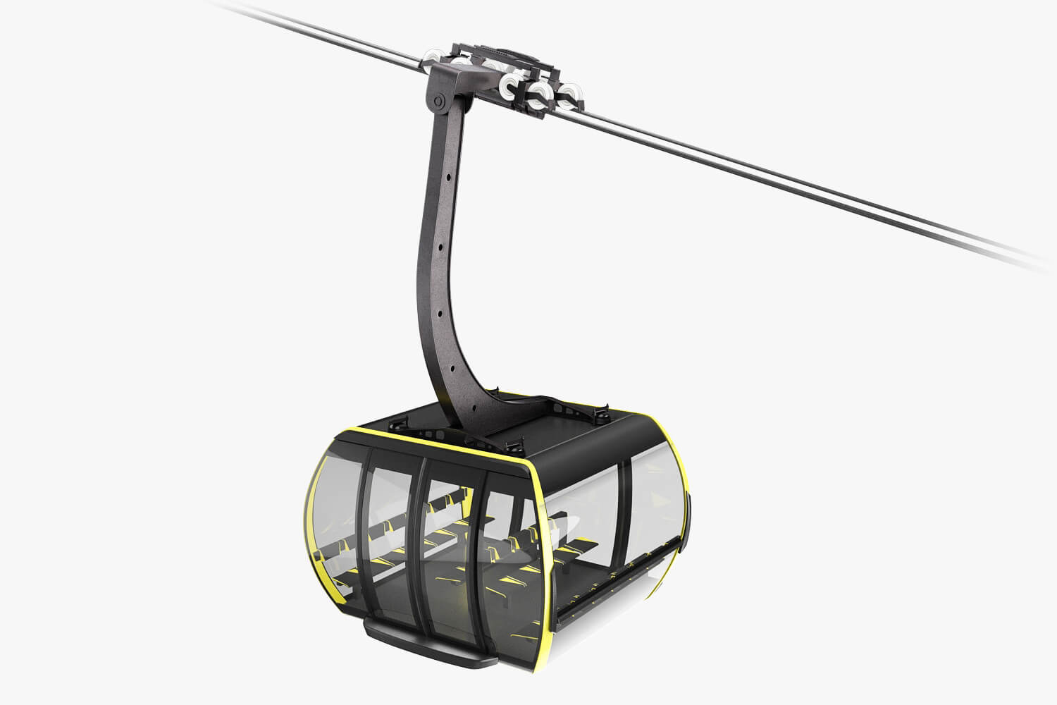 Cableway 3S Cabin CWA ATRIA - 3D Model by madMIX