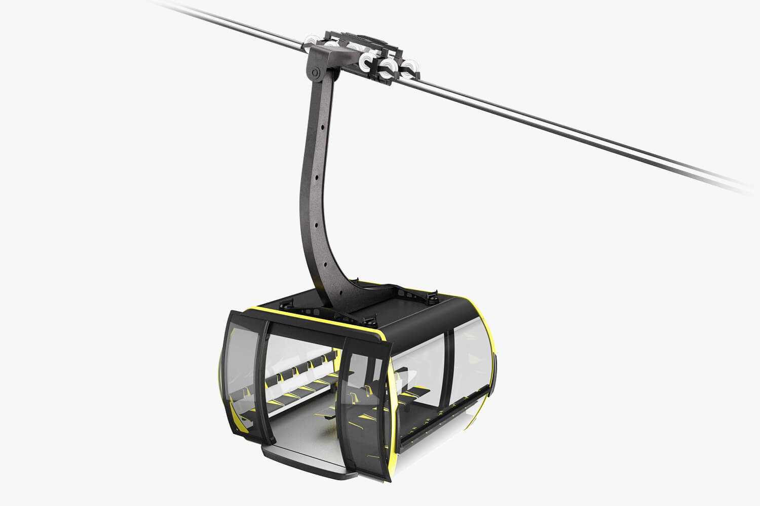 Cableway 3S Cabin CWA ATRIA - 3D Model by madMIX
