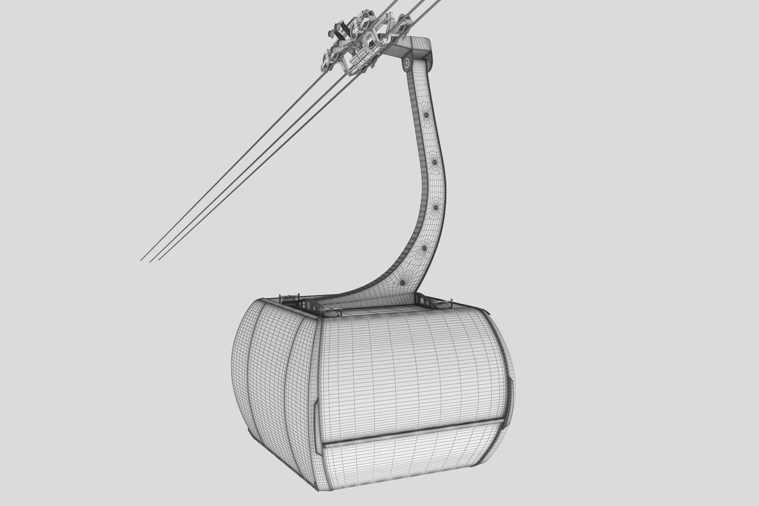 Cableway 3S Cabin CWA ATRIA - 3D Model by madMIX