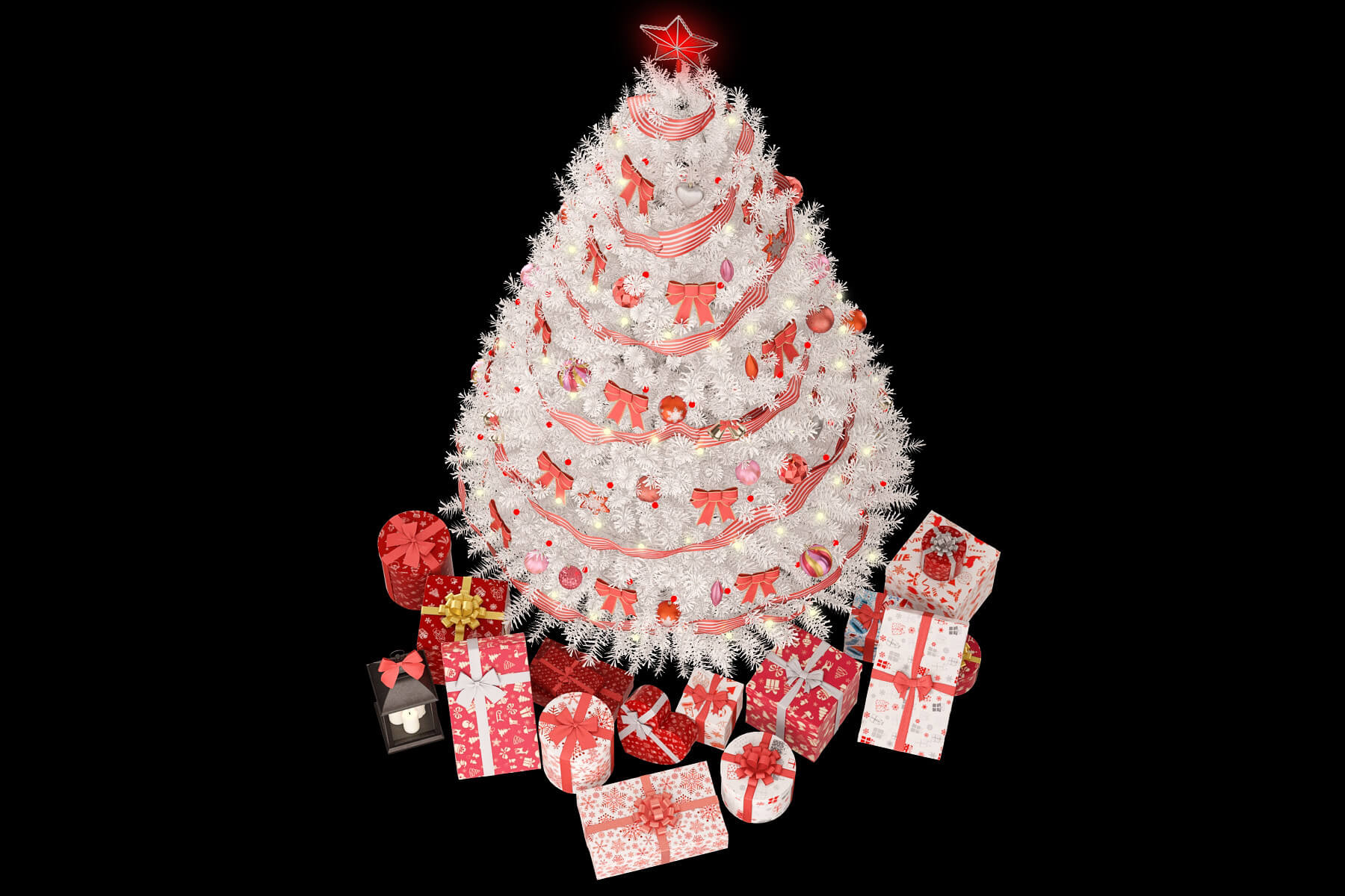 Christmas Tree All Colors - 3D Model by madMIX