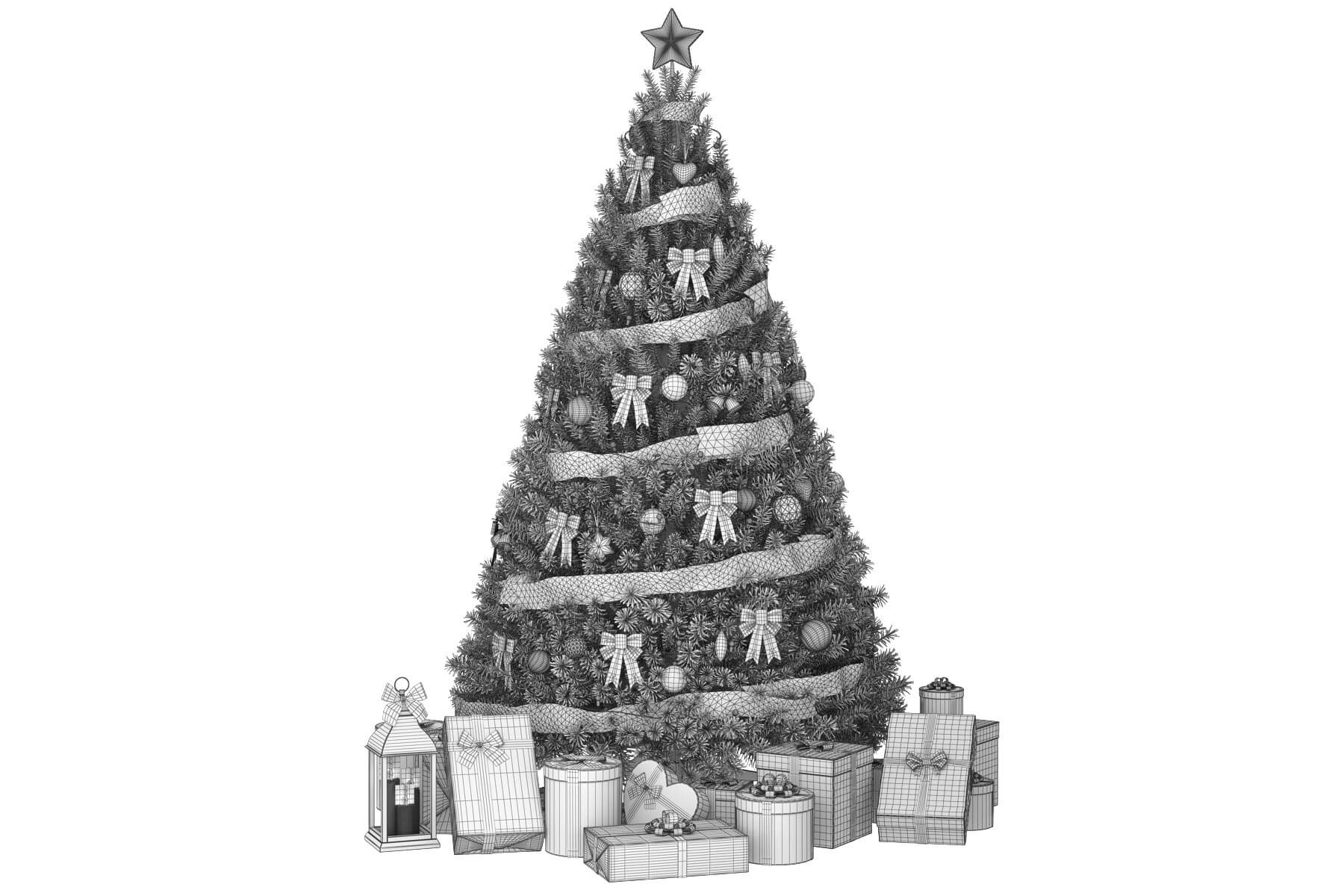 Christmas Tree All Colors - 3D Model by madMIX