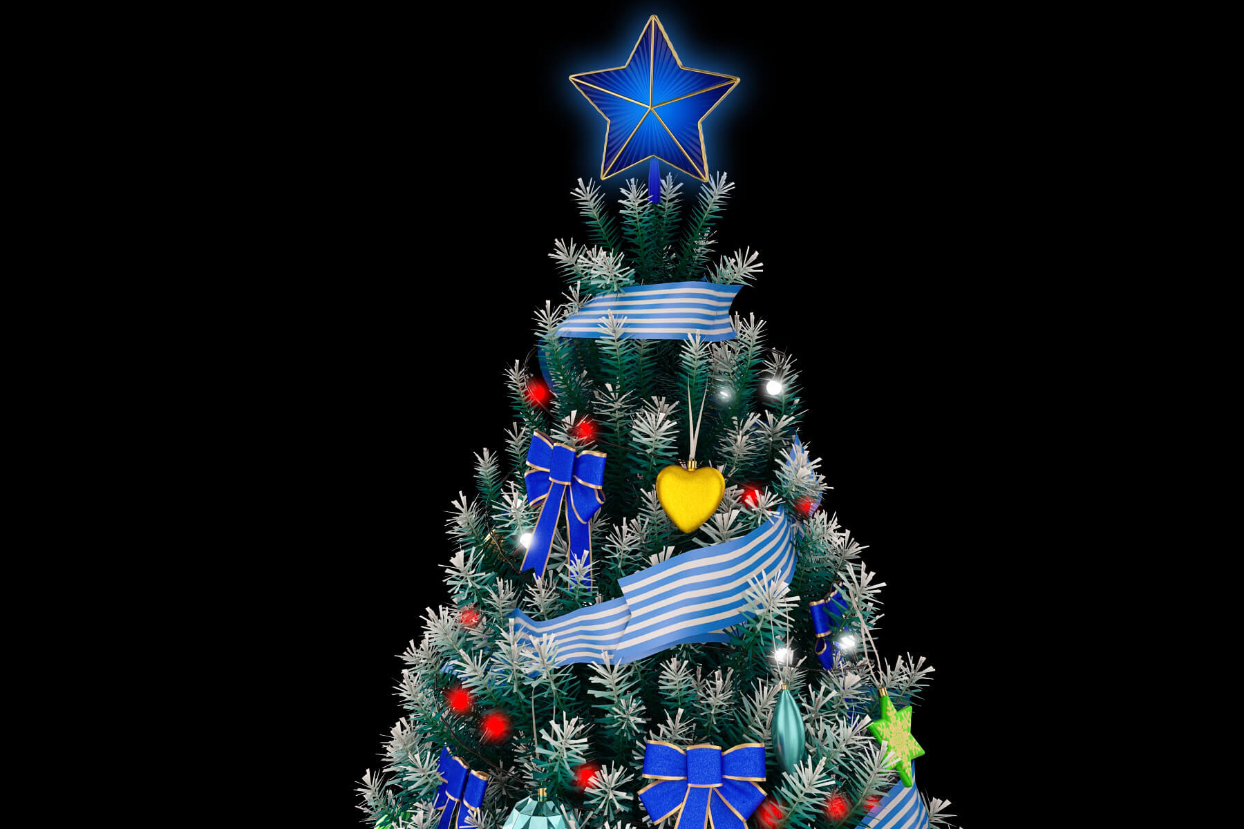 Christmas Tree All Colors - 3D Model by madMIX