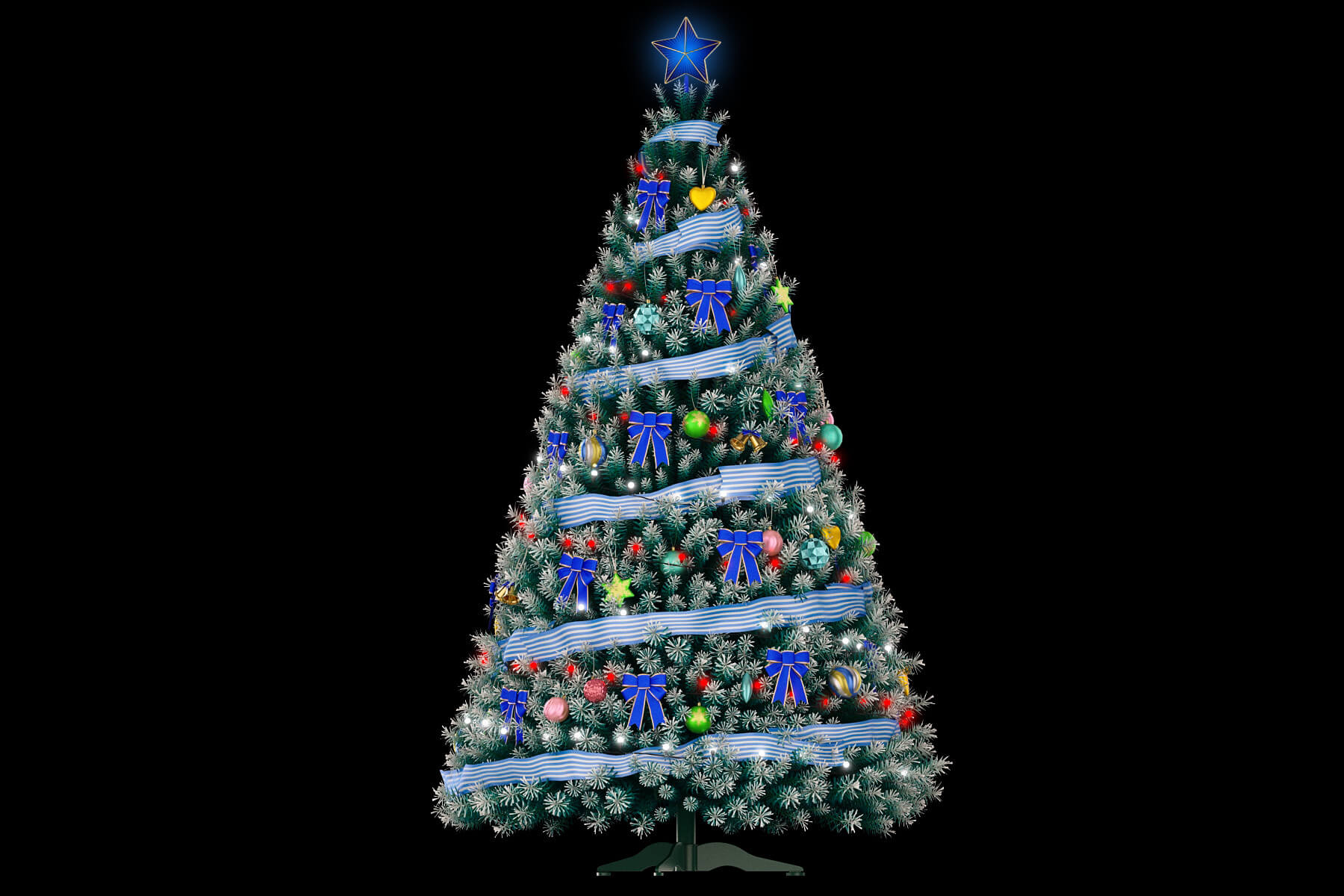 Christmas Tree All Colors - 3D Model by madMIX