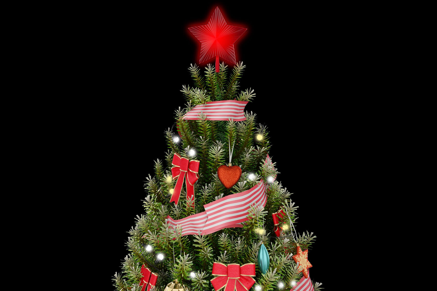 Christmas Tree All Colors - 3D Model by madMIX