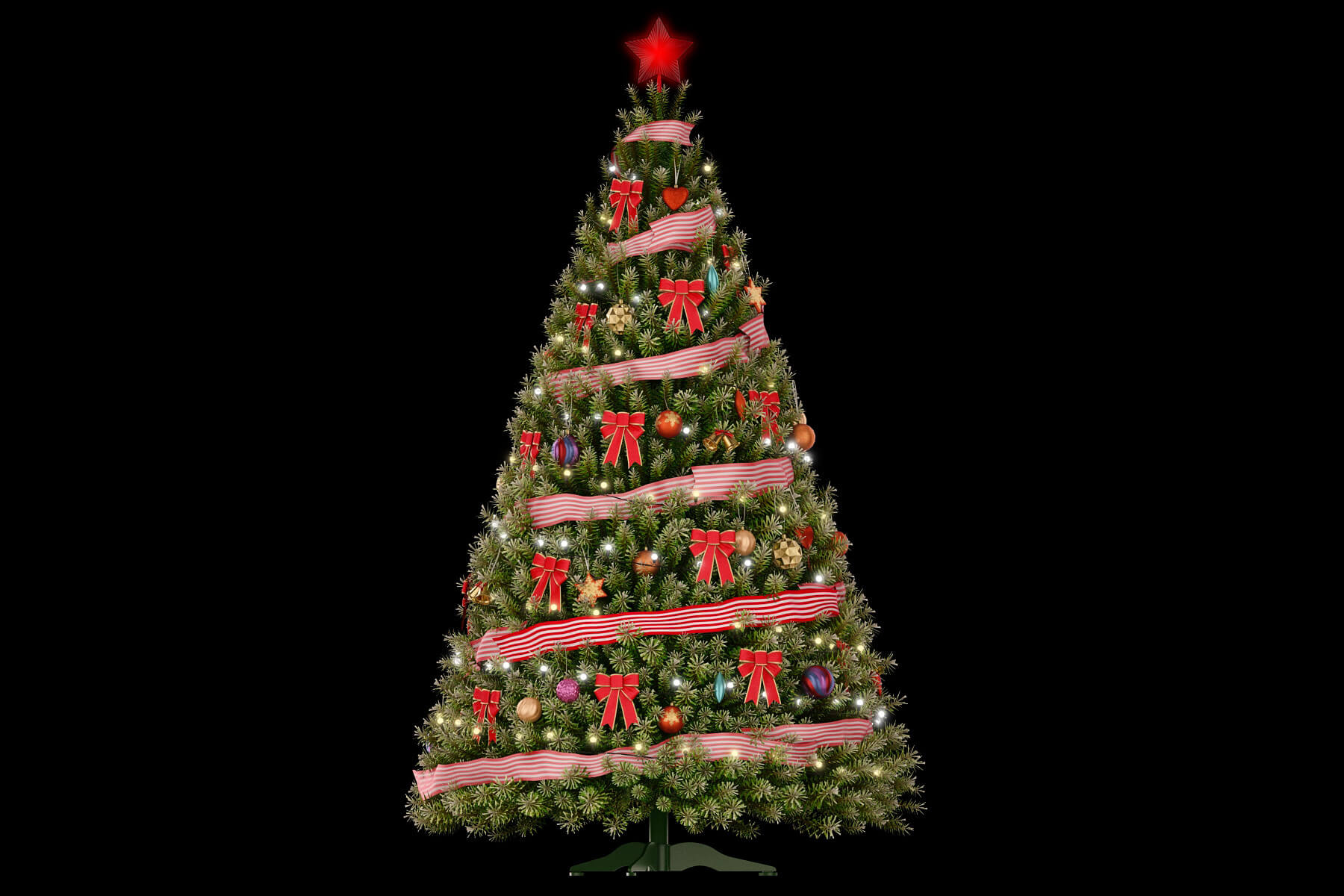 Christmas Tree All Colors - 3D Model by madMIX