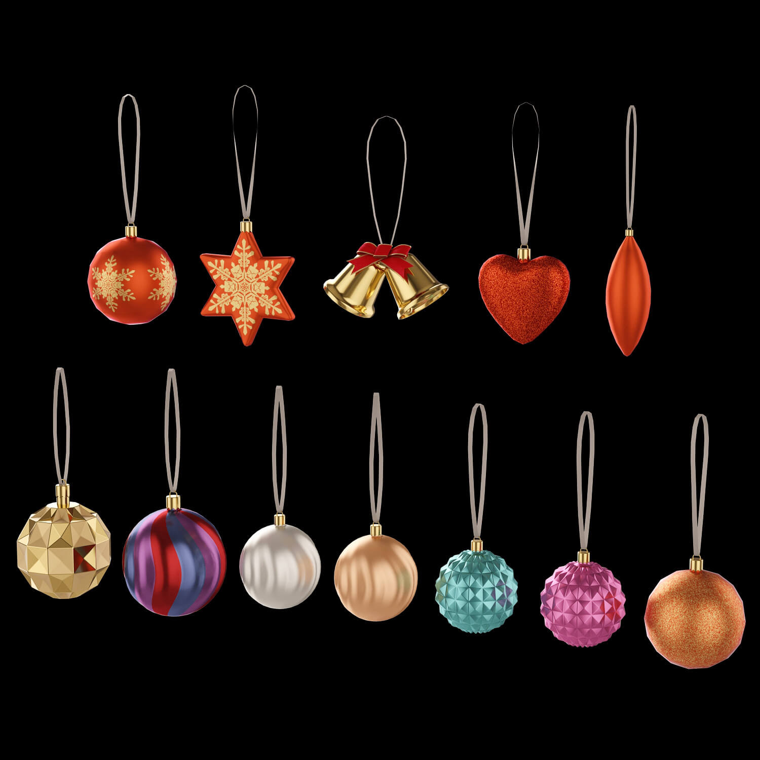 Christmas Tree All Colors - 3D Model by madMIX