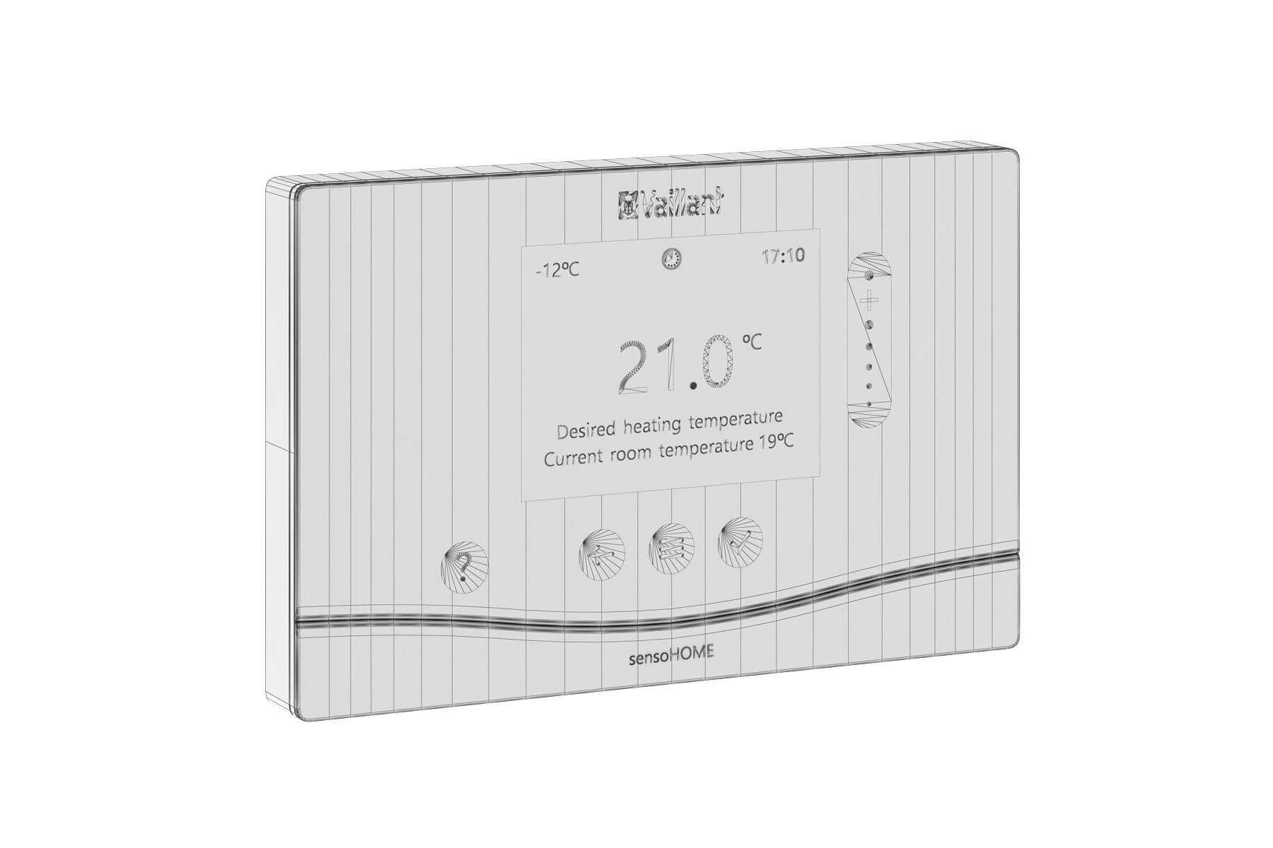 EcoTEC Plus Gas Boiler and SensoHOME VRT 380 Vaillant - 3D Model by madMIX